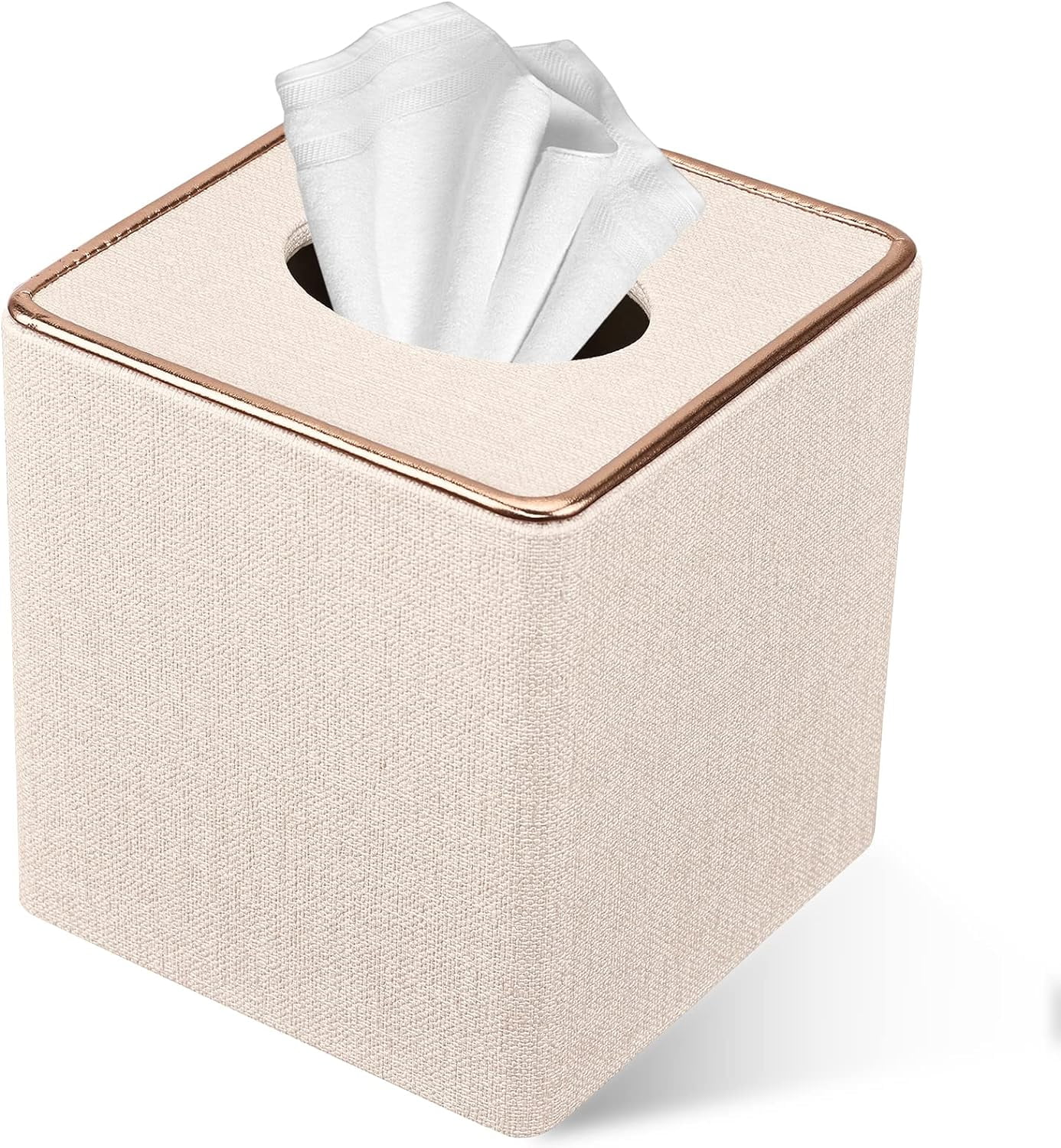 Tissue Box Cover, PU Leather Tissue Box Holder Rectangular Kleenex Box ...