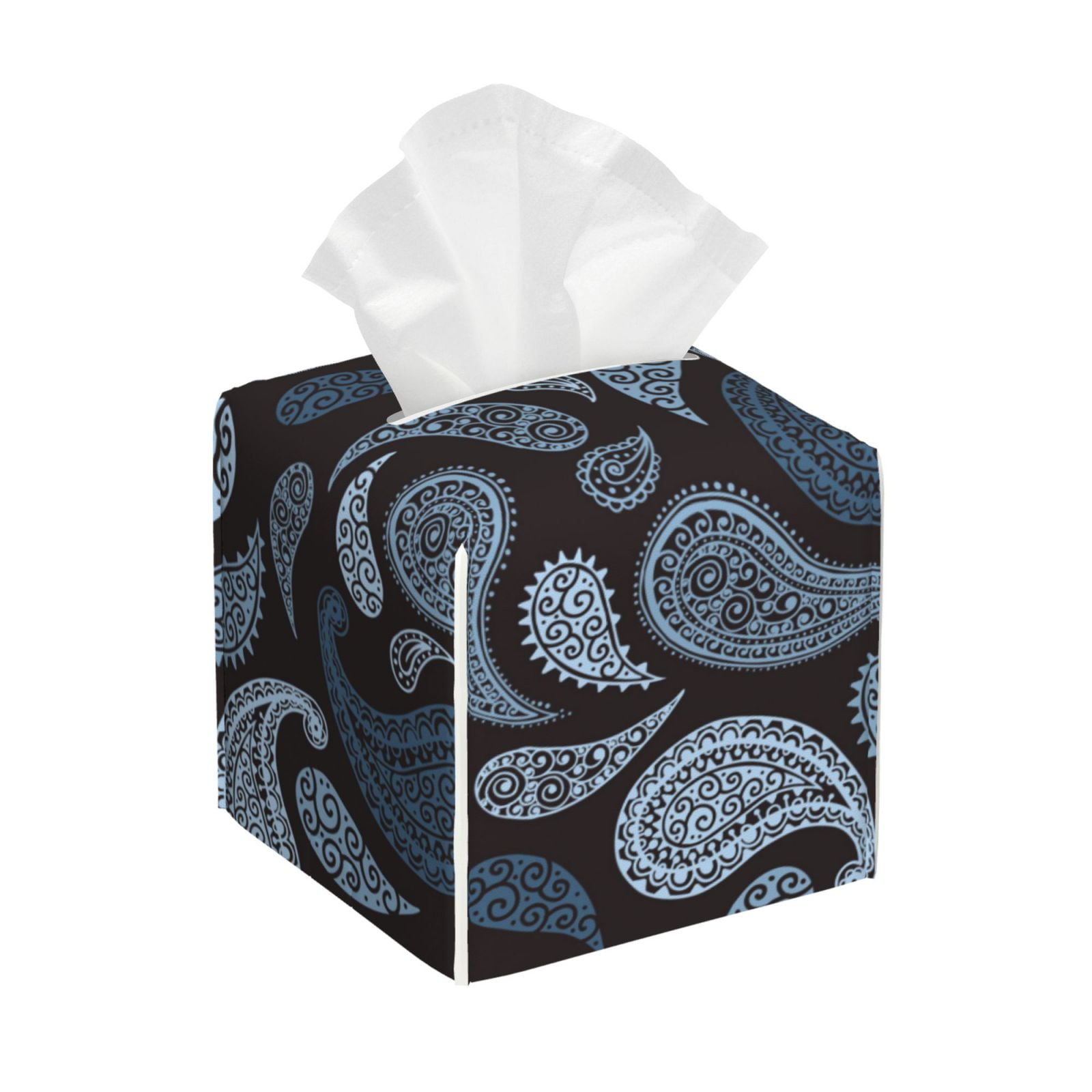 Tissue Box Cover Paisley Pattern No.9073 Tissues Boxes Holder Organizer ...