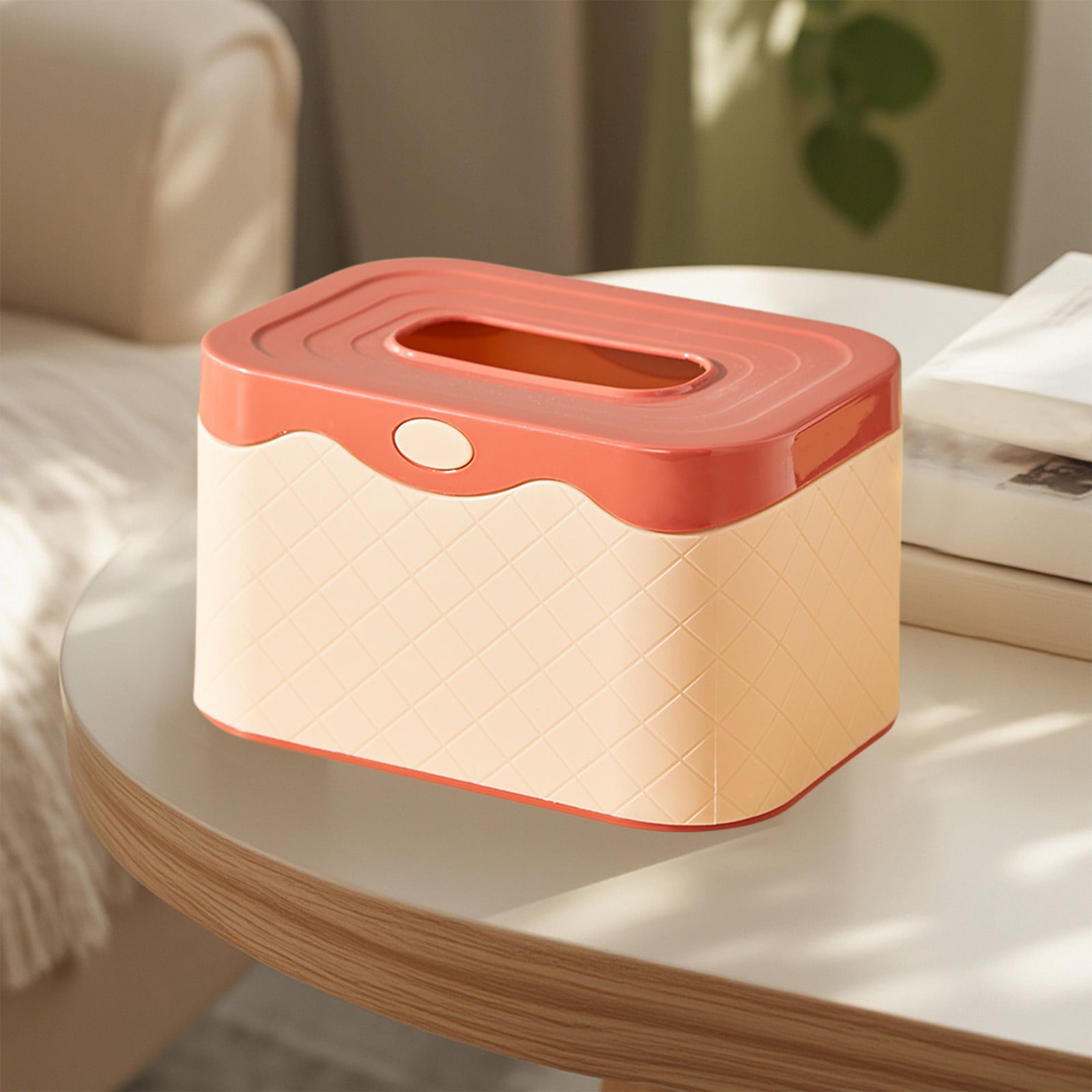 Tissue Box Cover Plastic | Rectangular Decorative Tissue Holder ...