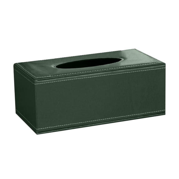 Tissue Box Cover, Premium Leather Tissue Box Holder for Home, Office ...