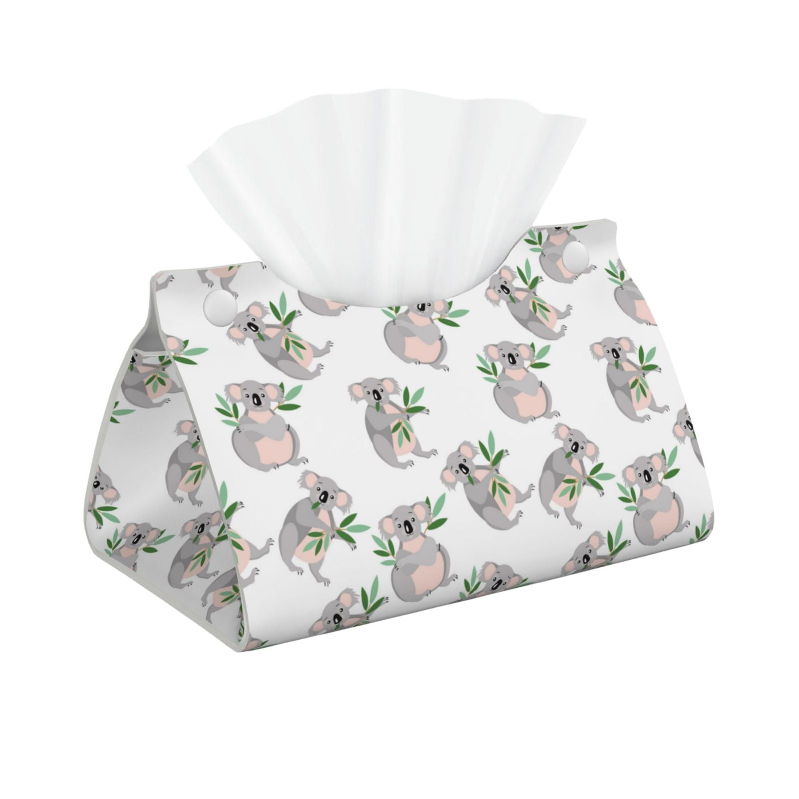 Tissue Box Cover, Pudgy Koala Leather Rectangular Tissue Holder ...