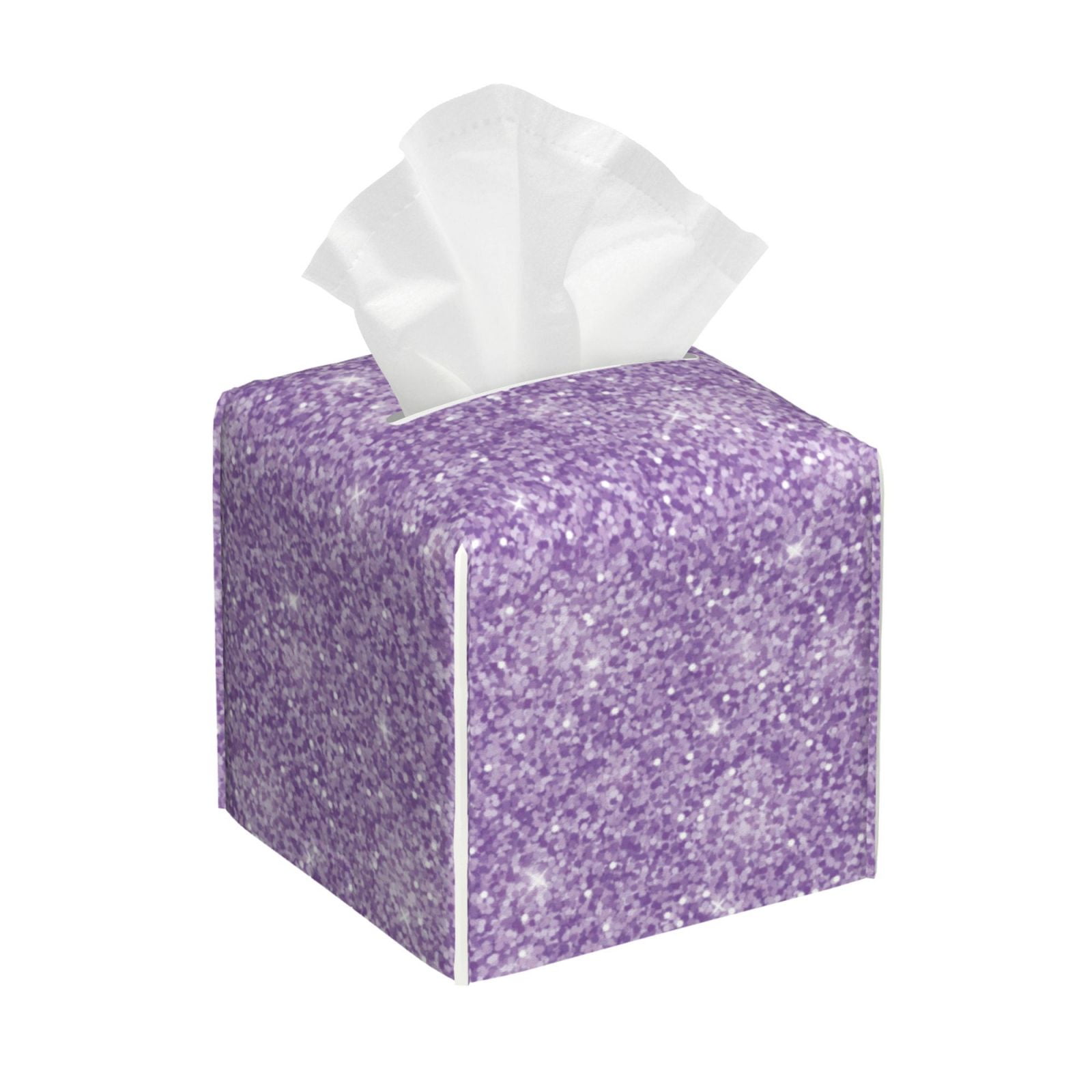 Tissue Box Cover Purple lightning Glitter A Tissues Boxes Holder ...