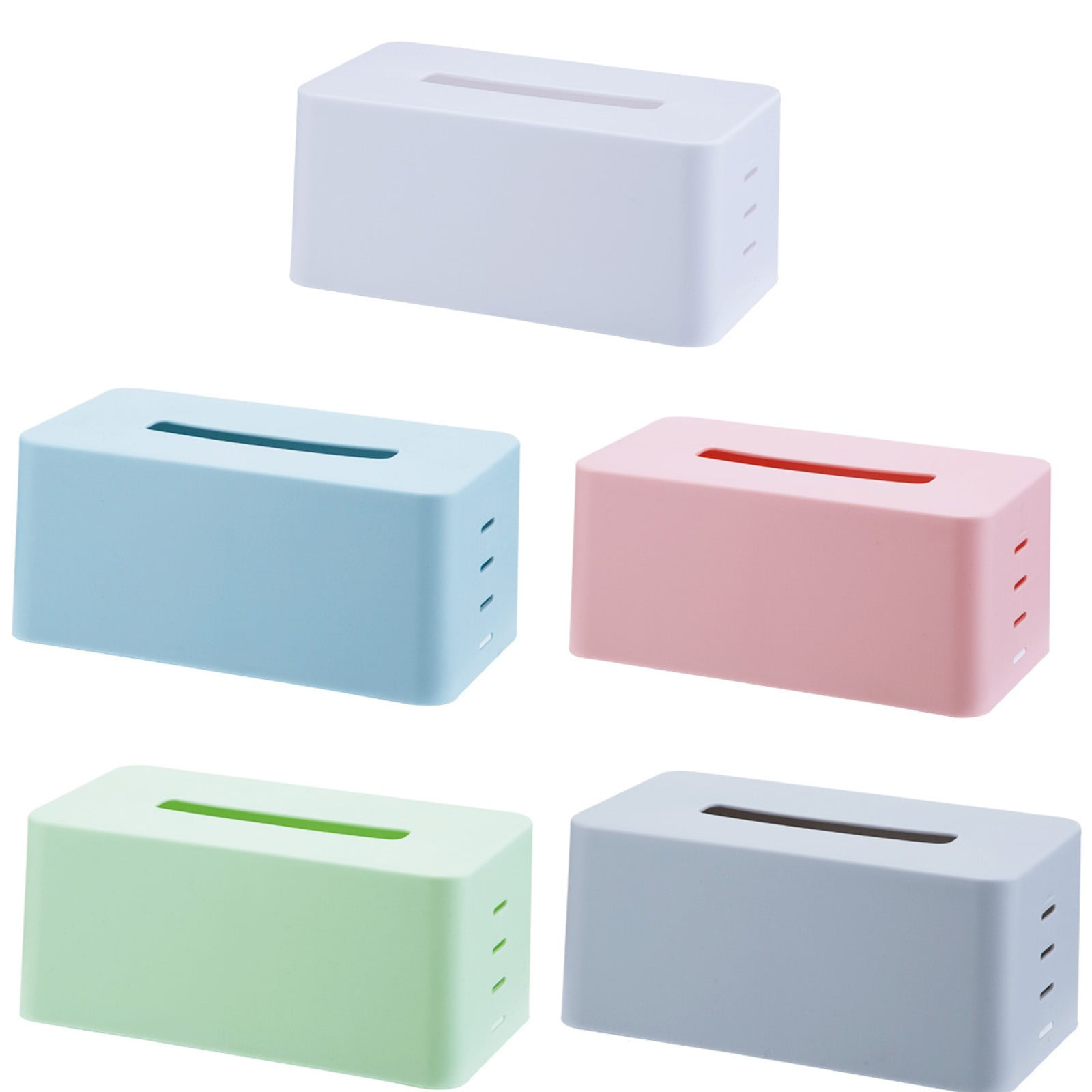 Tissue Box Cover Rectangle, Cut Leather Tissues Cube Box Holder,Modern ...