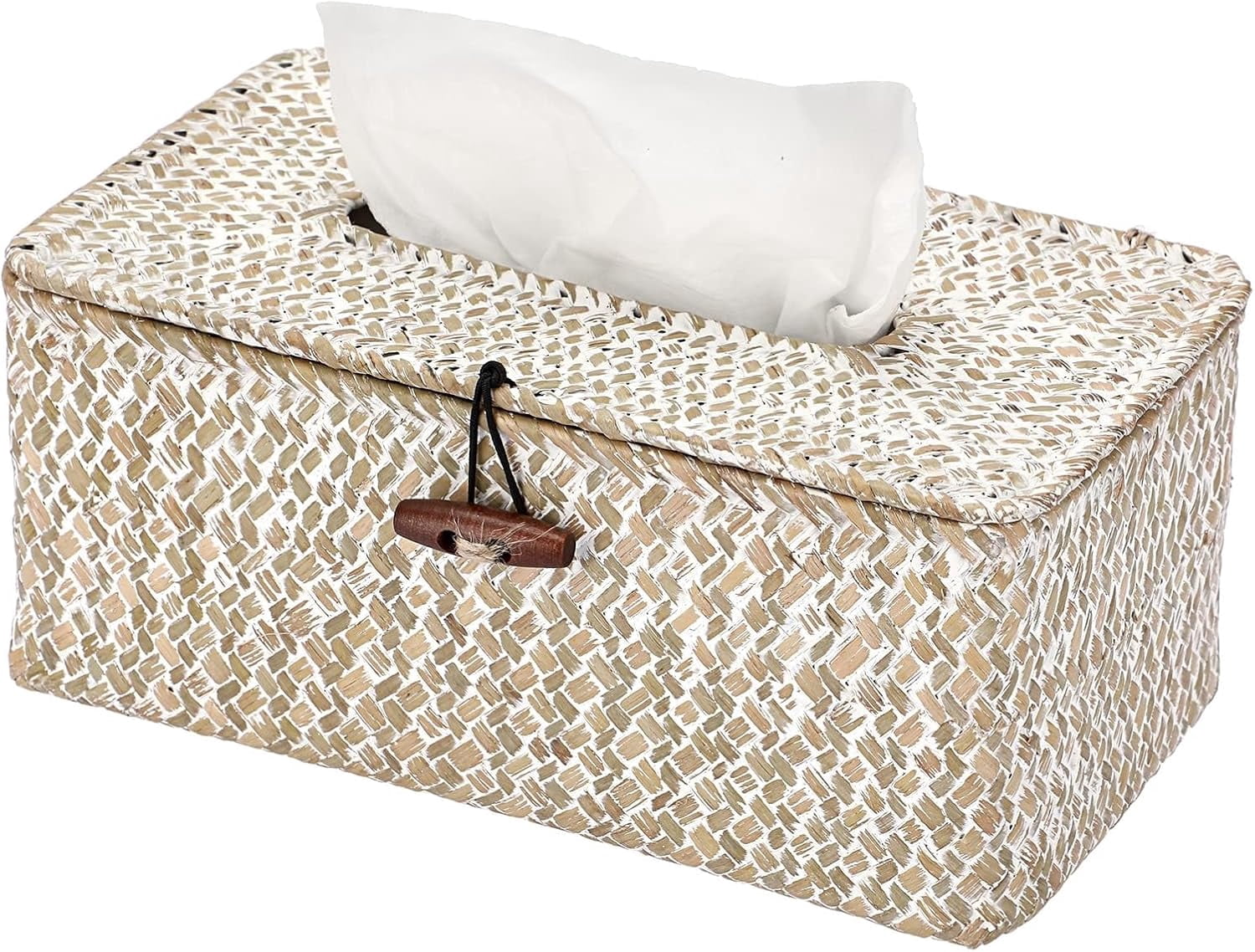 Tissue Box Cover Rectangle Seagrass Tissue Box,Woven Tissue Box Holder ...