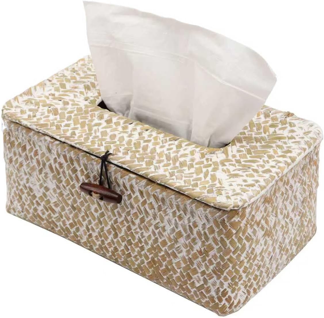 Tissue Box Cover Rectangle Seagrass Tissue Box,Woven Tissue Box Holder ...