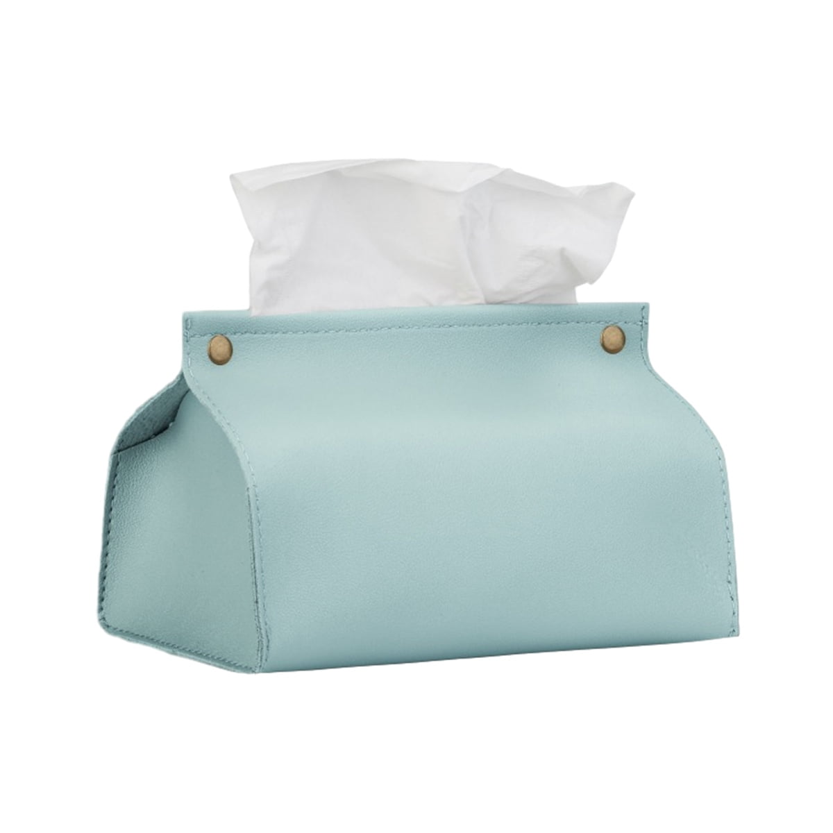 Tissue Box Cover Rectangle, Solid Color Tissue Box Cover, PU Leather ...