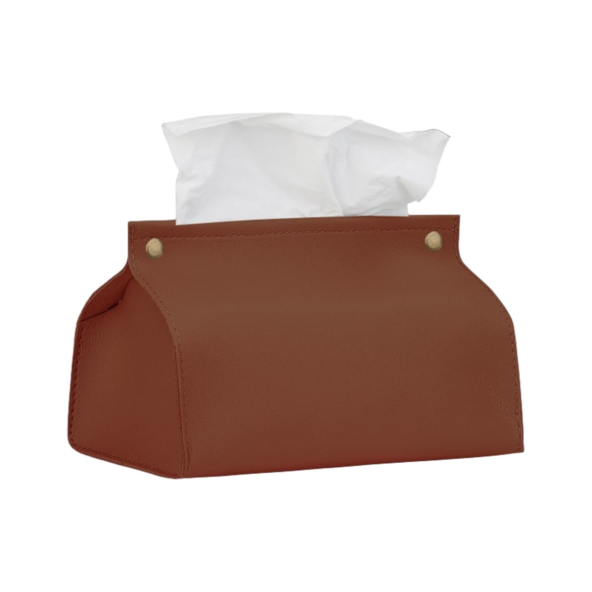 Tissue Box Cover Rectangle, Solid Color Tissue Box Cover, PU Leather ...