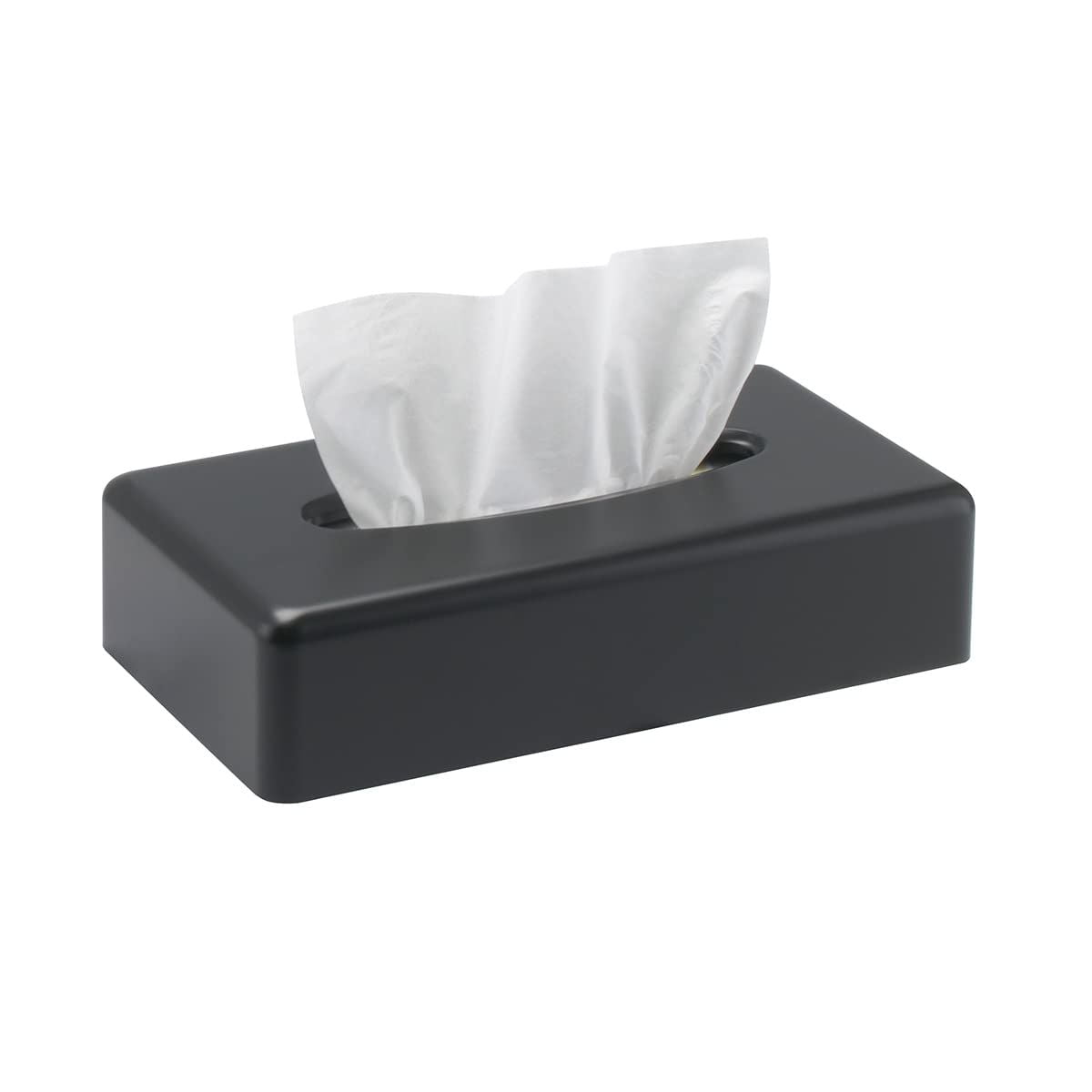 Tissue Box Cover, Rectangular Black Wall Mounted Facial Paper Holder ...