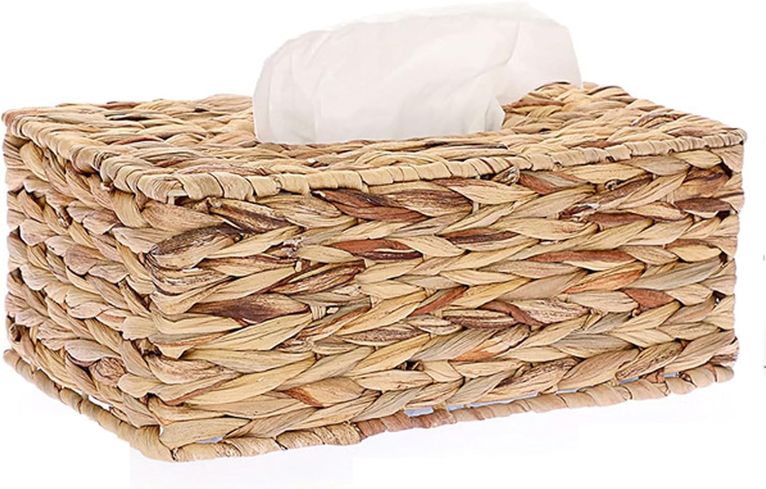 Tissue Box Cover, Rectangular Tissue Holder Woven Tissue Cover Wicker ...