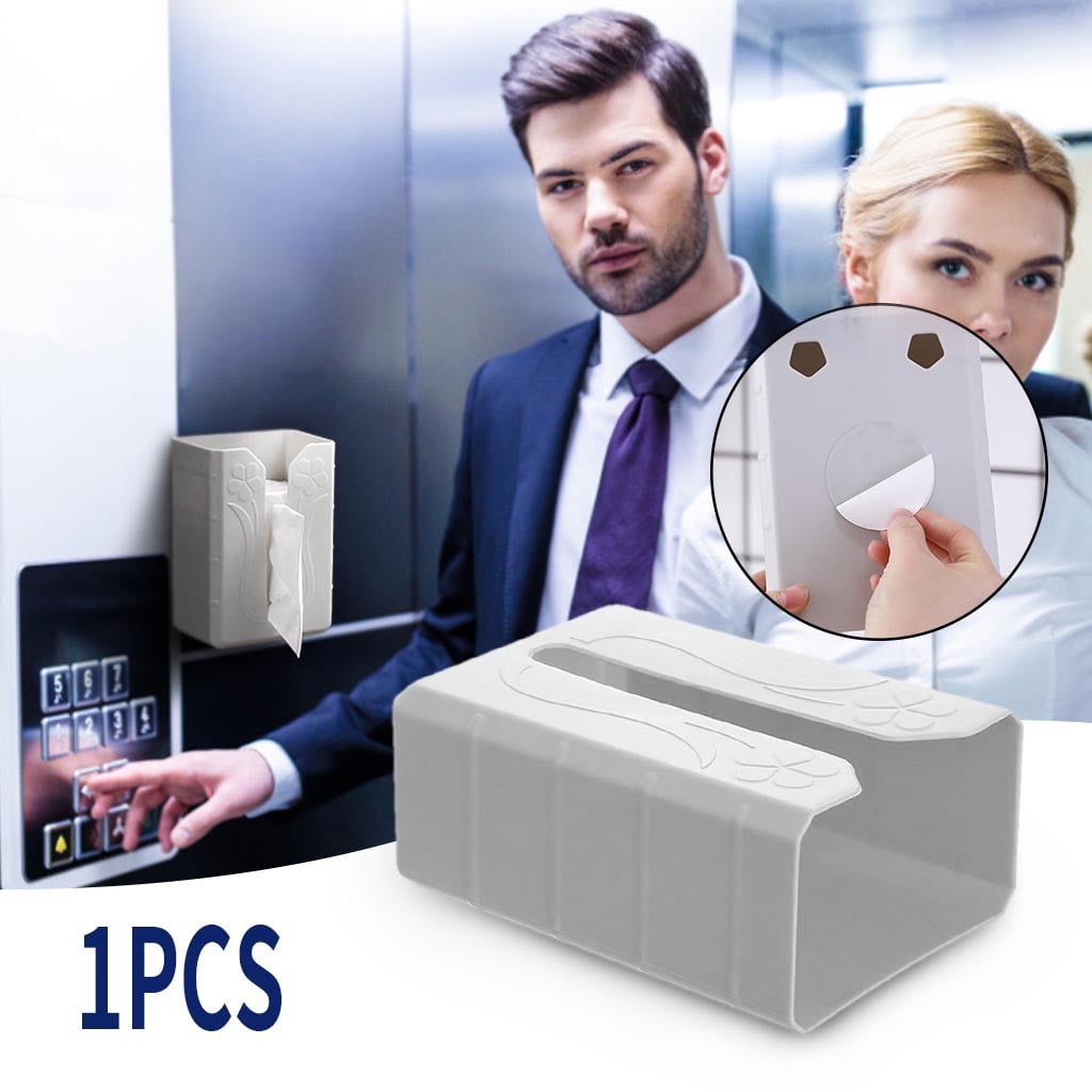 Tissue Box Cover, Rectangular Wall Mounted Facial Paper Holder ...