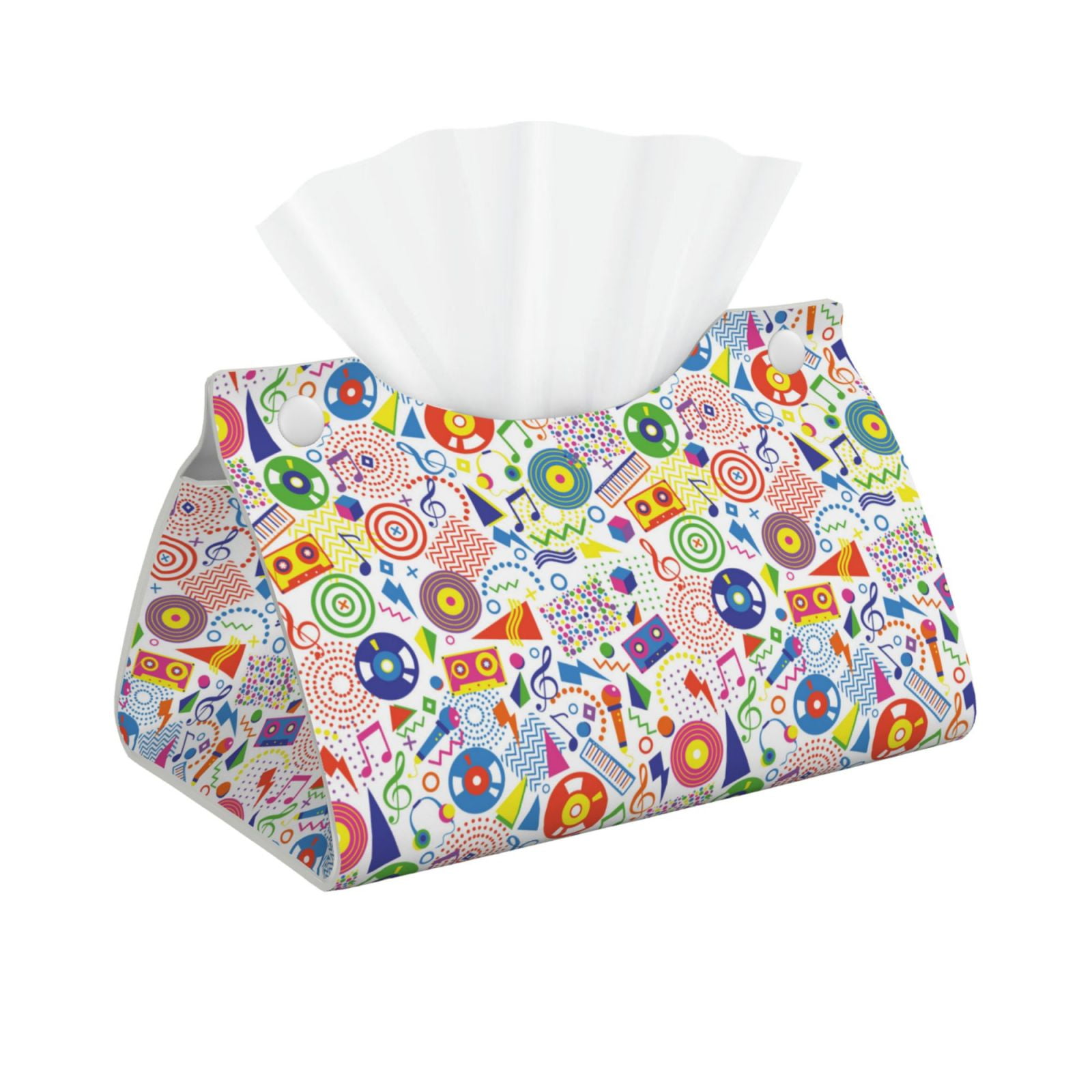 Tissue Box Cover Retro Musi Disco Tissues Boxes Holder Organizer for ...