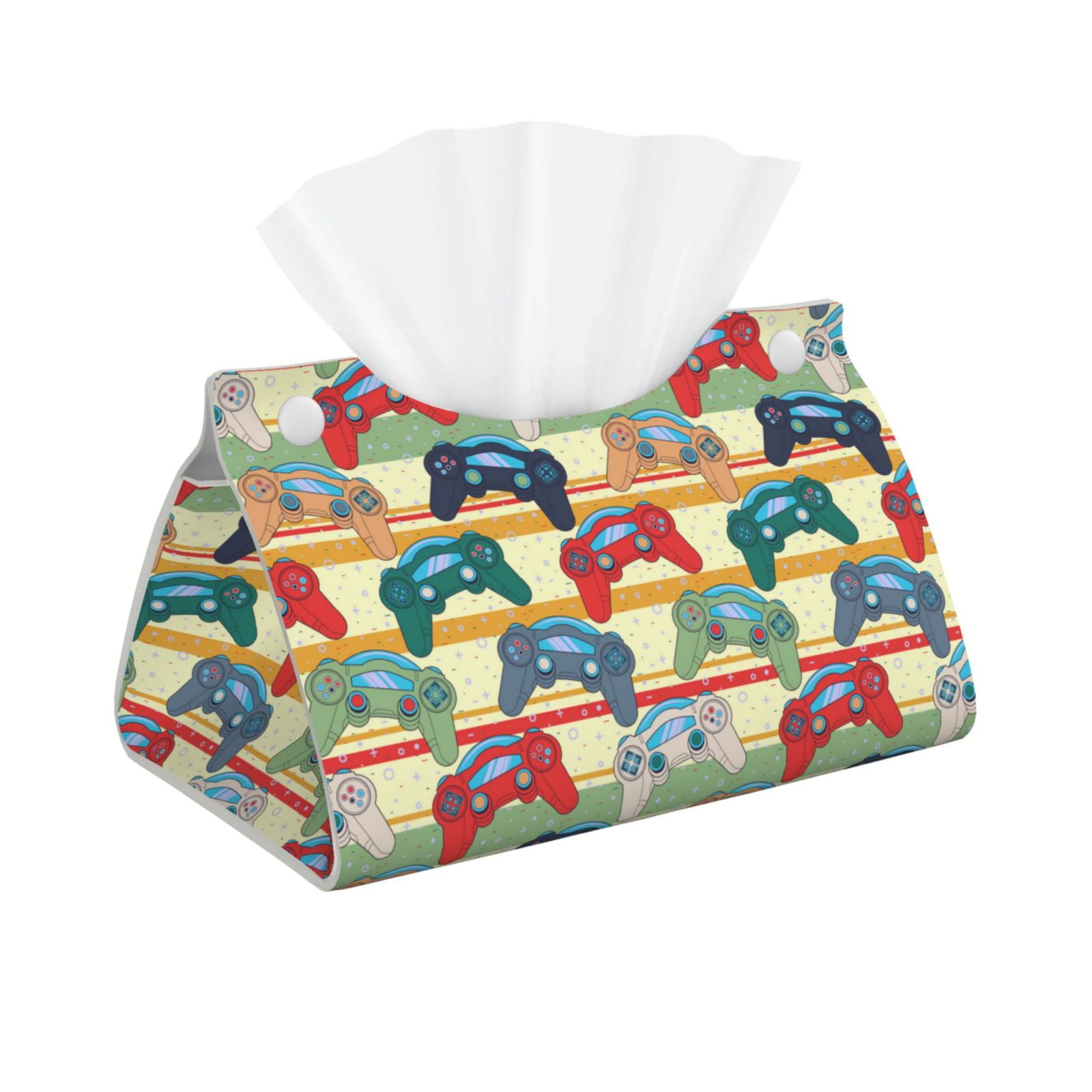 Tissue Box Cover Retro With Joysticks Tissues Boxes Holder Organizer ...