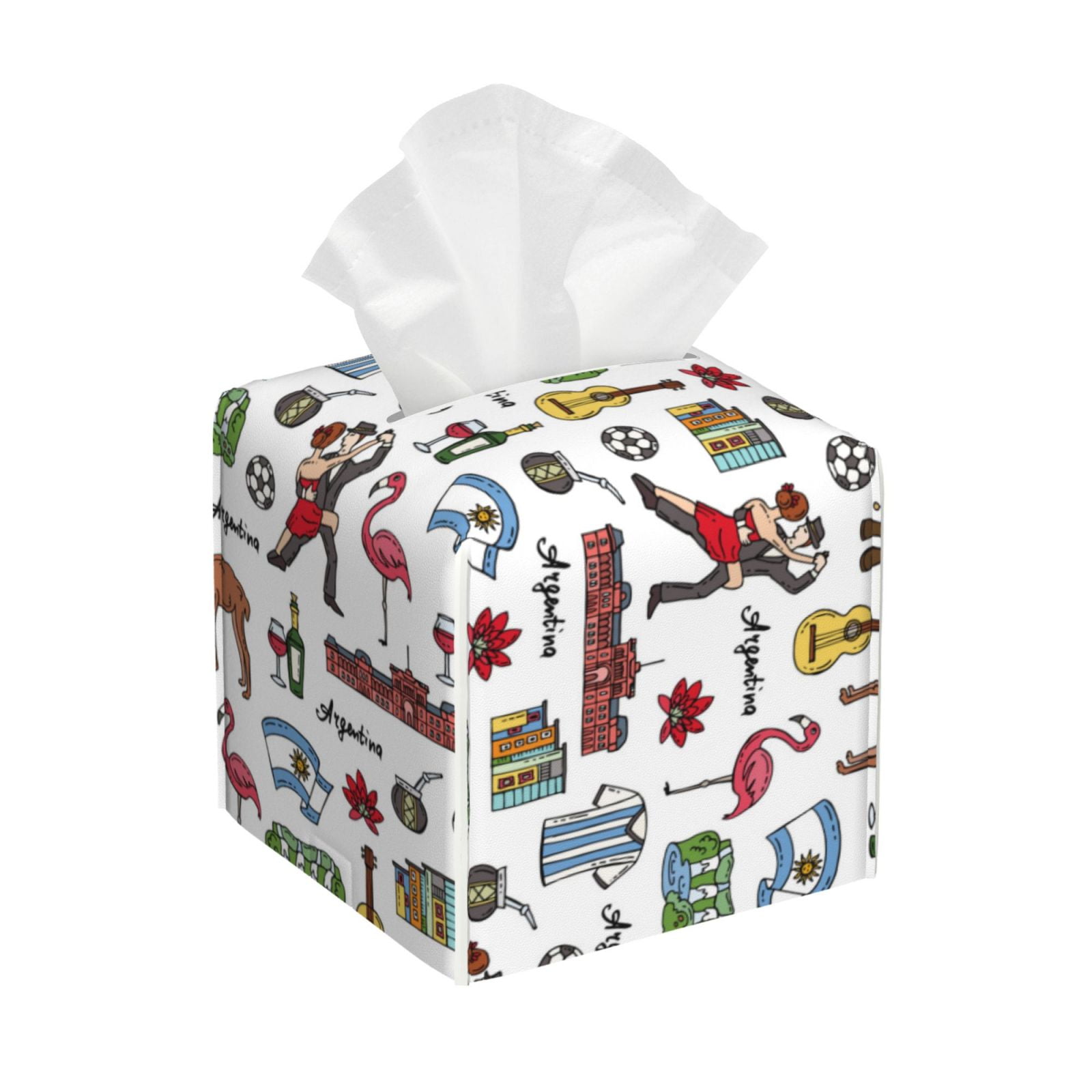 Tissue Box Cover Retro style Tissues Boxes Holder Organizer, Leather ...