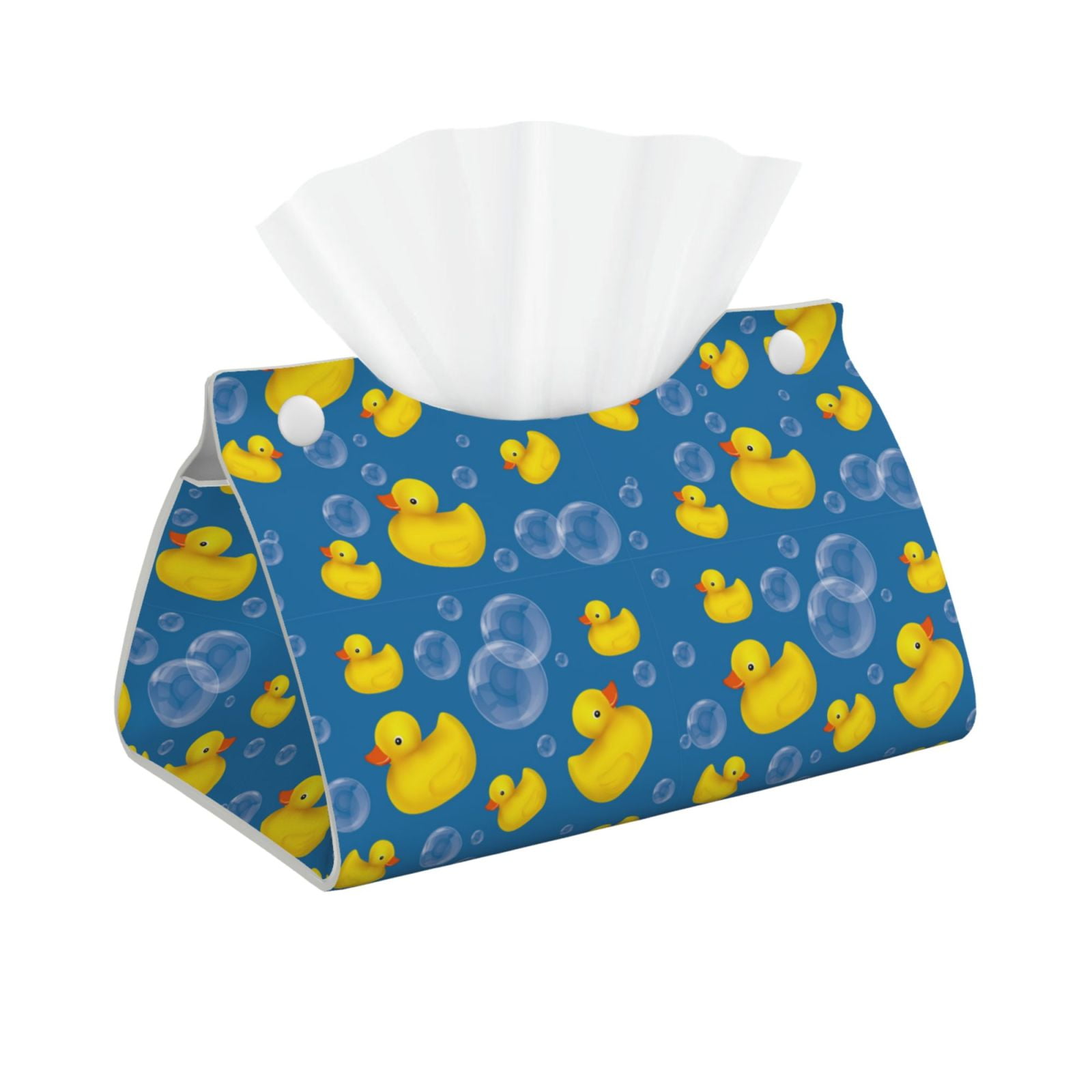 Tissue Box Cover Rubber Duck Tissues Boxes Holder Organizer for ...