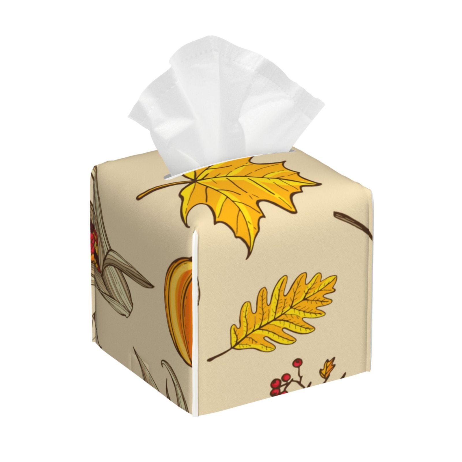 Tissue Box Cover Rustic Harvest Time Tissues Boxes Holder Organizer ...