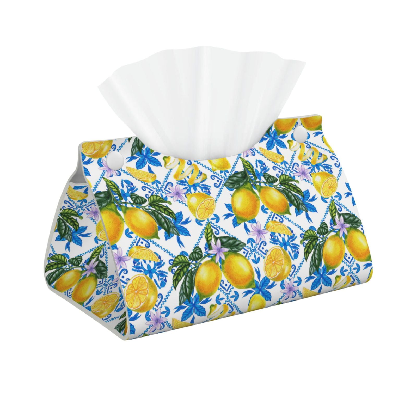 Tissue Box Cover, Sicilian lemons yellow Moroccan style Rectangular ...