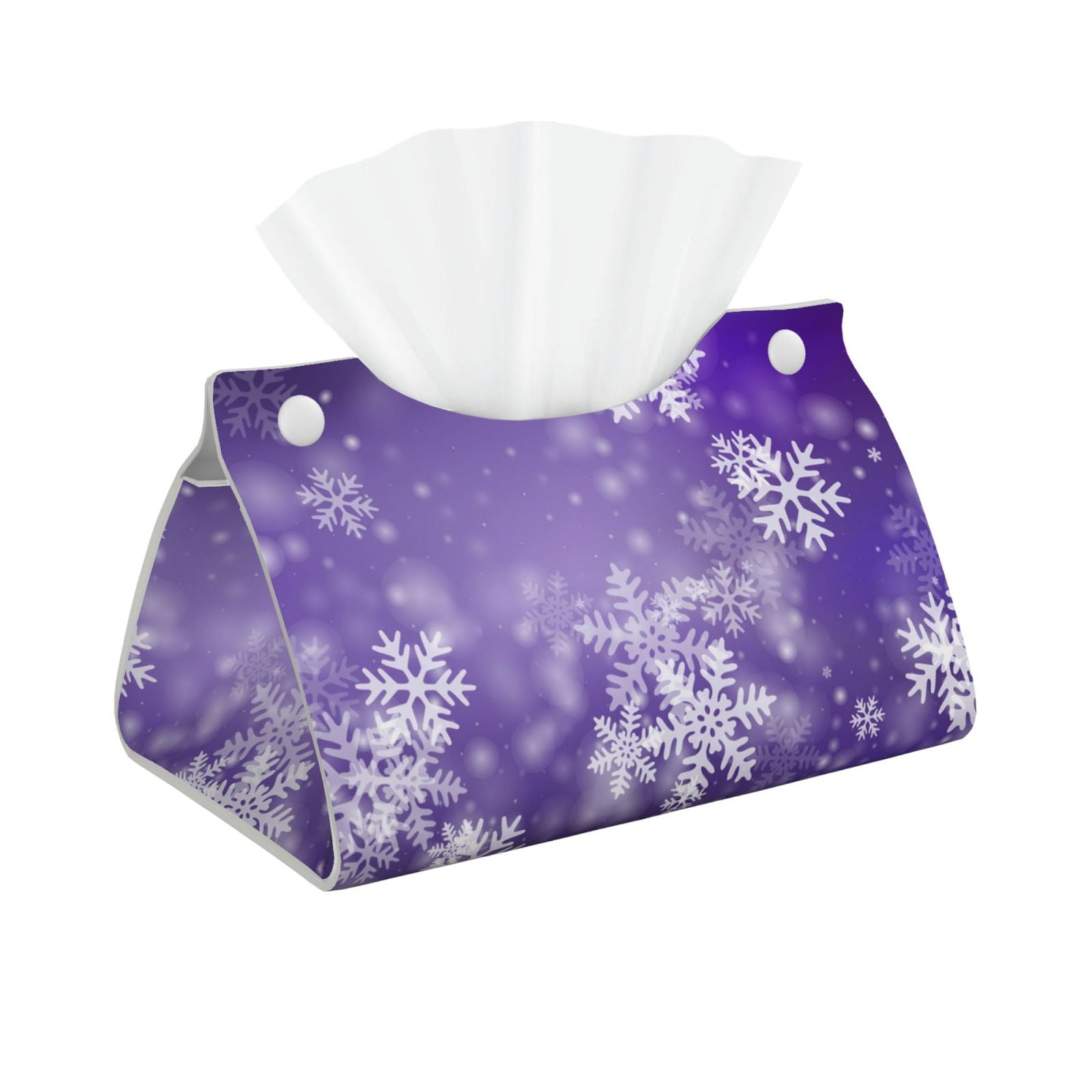 Tissue Box Cover Snowflakes Tissues Boxes Holder Organizer for Bathroom ...