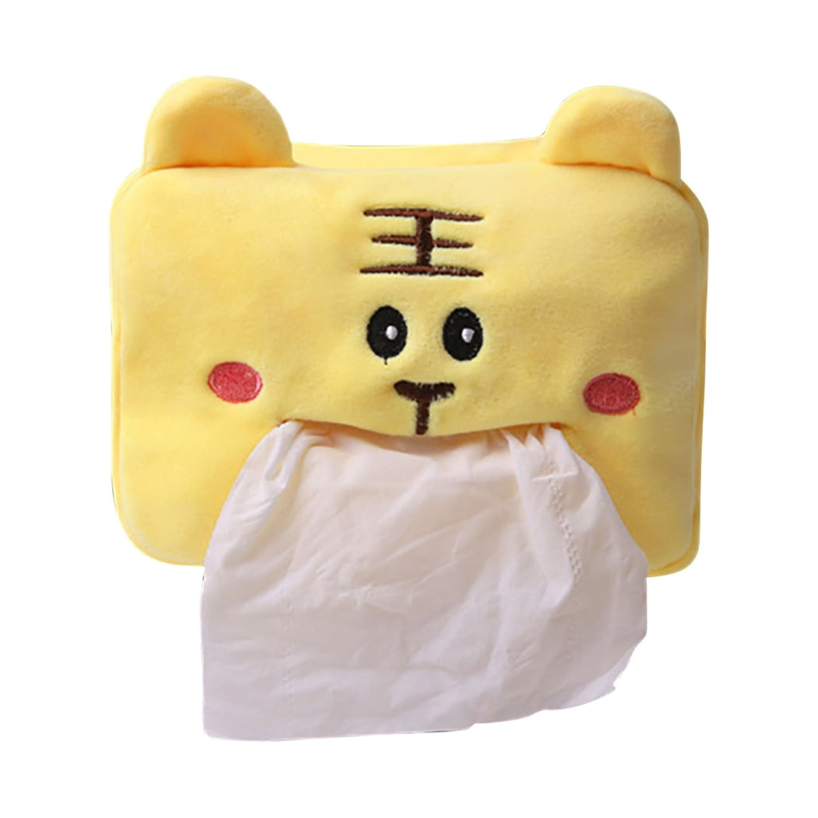 Tissue Box Cover Soft Adorable Animals Shaped Creative Storage Bag ...