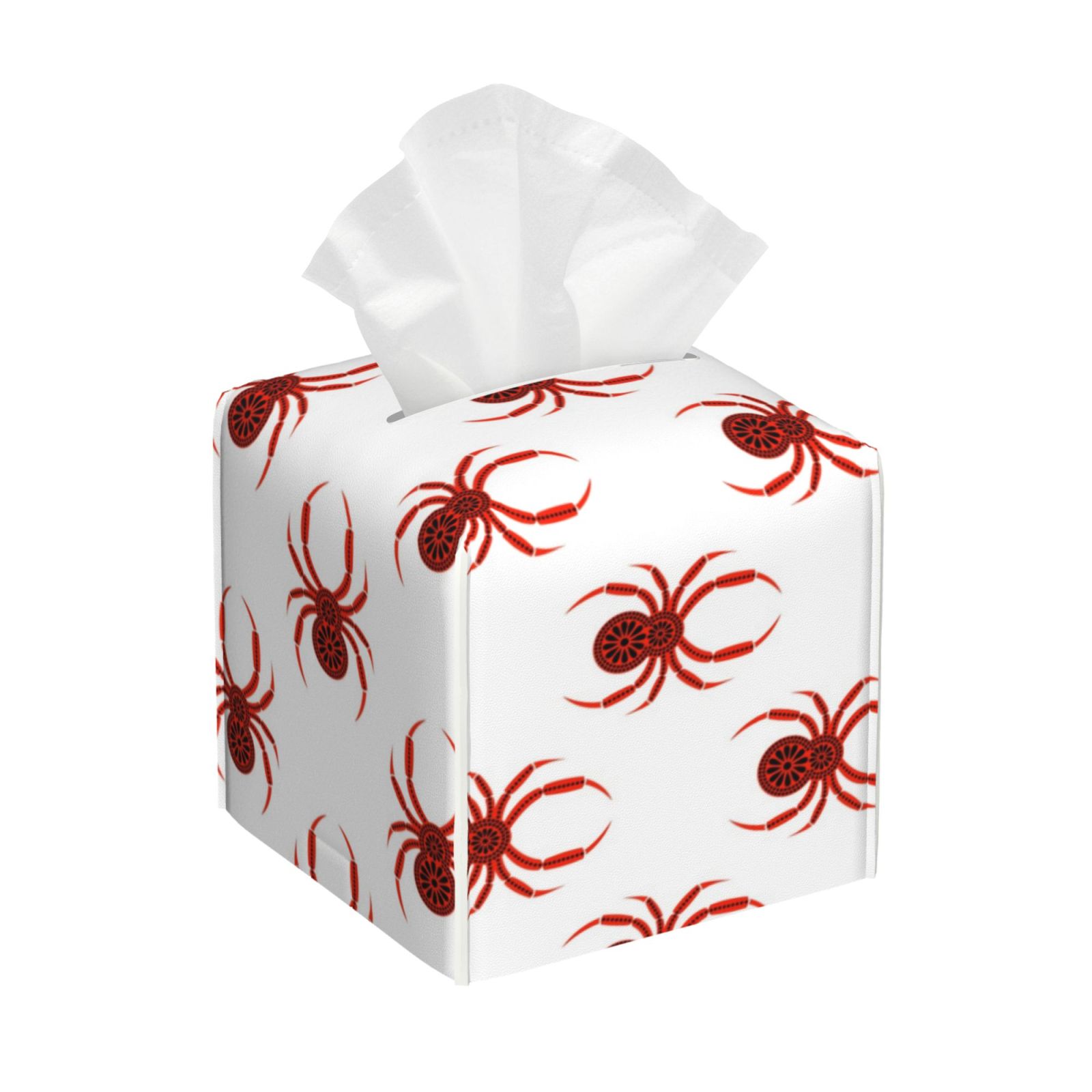 Tissue Box Cover, Spiders Insects Leather Tissue Box Holder - Tissue ...