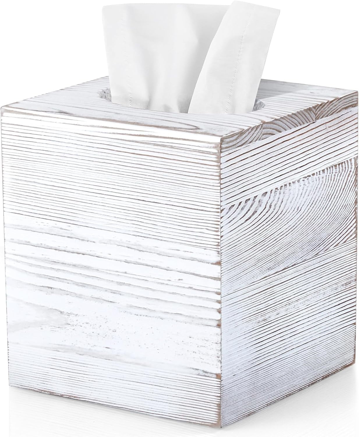 Tissue Box Cover Square - Acacia Wood Tissue Box Holder for Tabletop ...