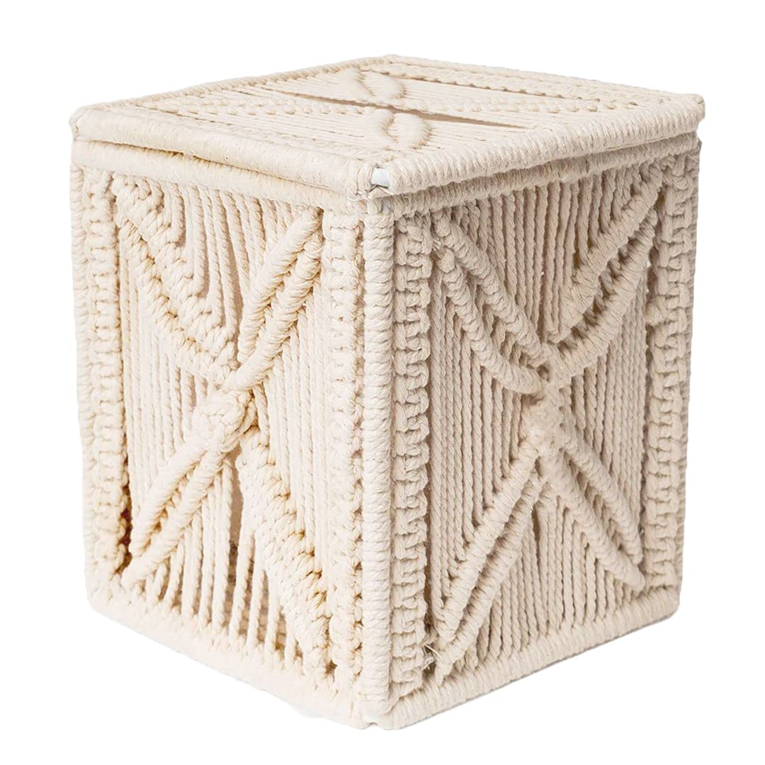 Tissue Box Cover Square Cute Boho Tissue Box Holder, Napkin Tissues ...