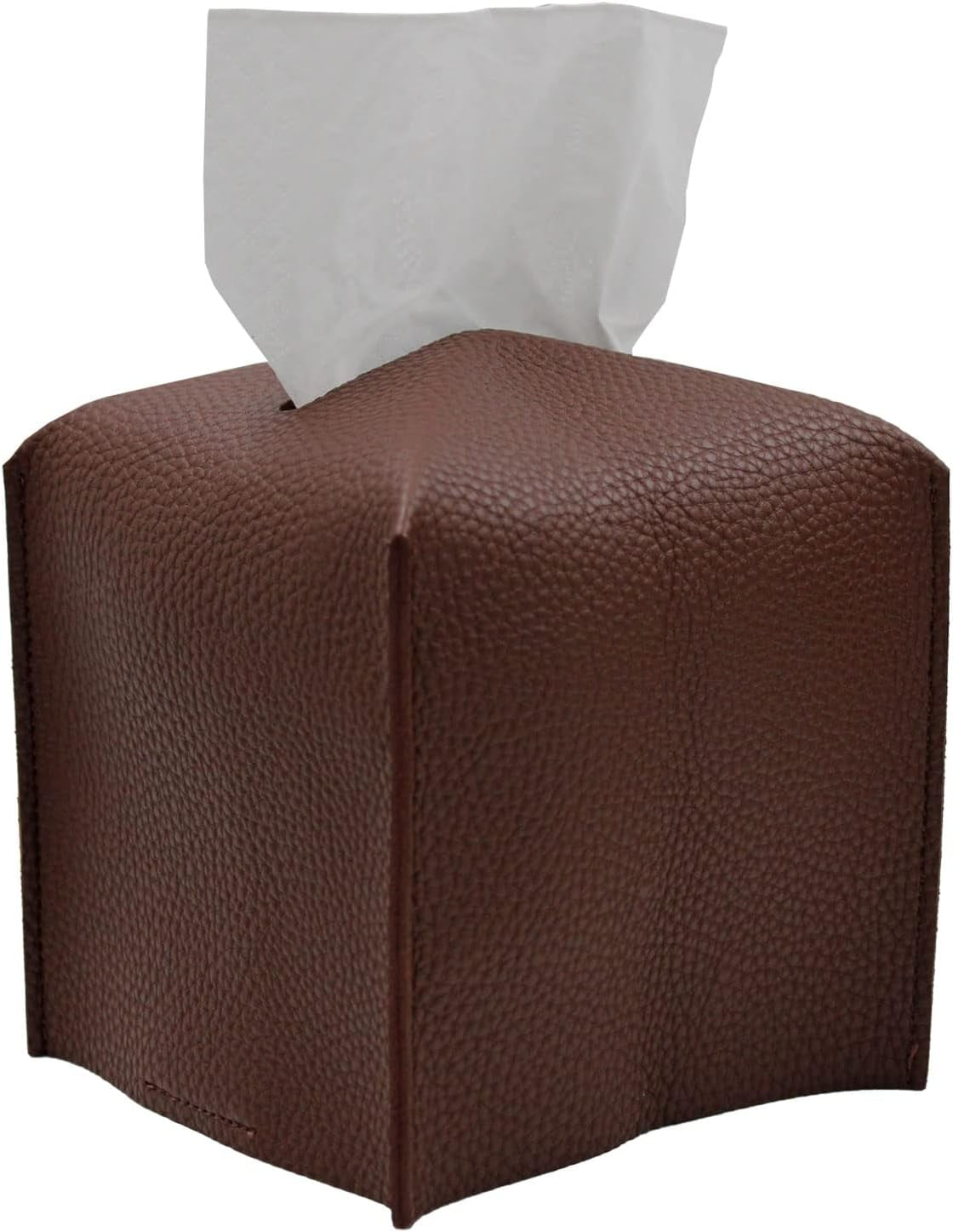 Tissue Box Cover, Square Decorative PU Leather Tissue Box Holder Modern ...