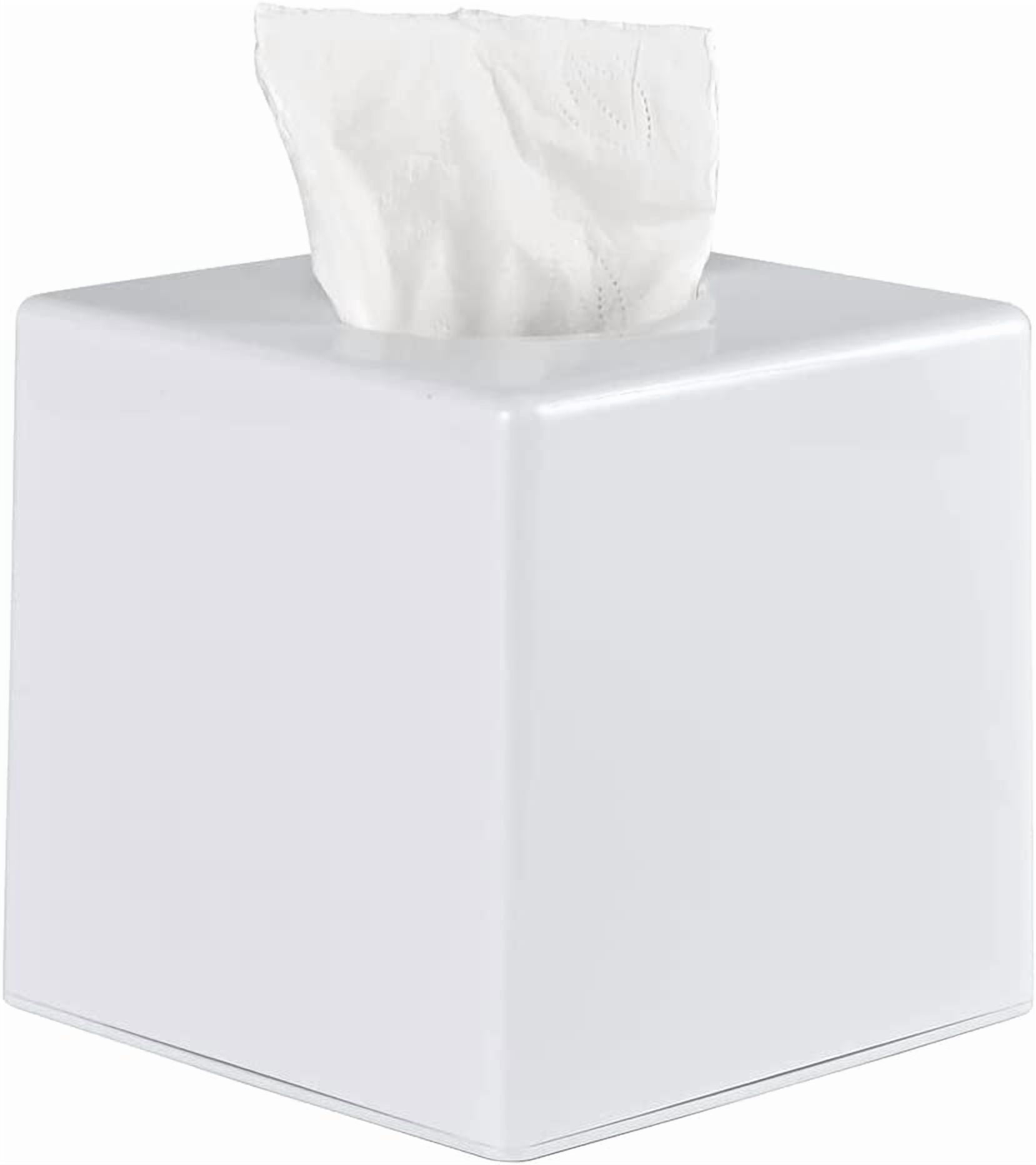 Tissue Box Cover, Square Facial Tissue Holder Storage for Bathroom ...