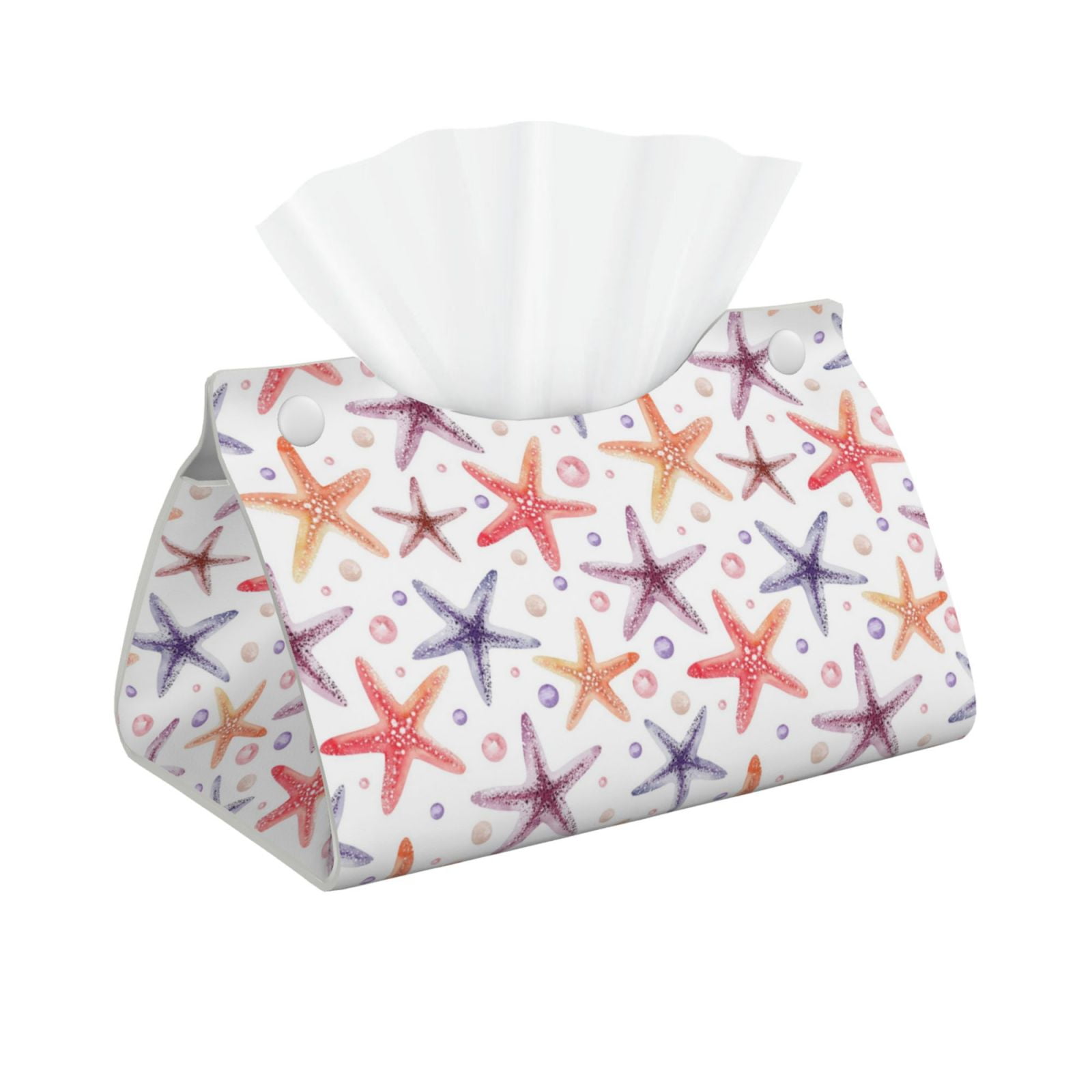 Tissue Box Cover, Starfish 1 Rectangular Leather Tissue Holder - Tissue ...