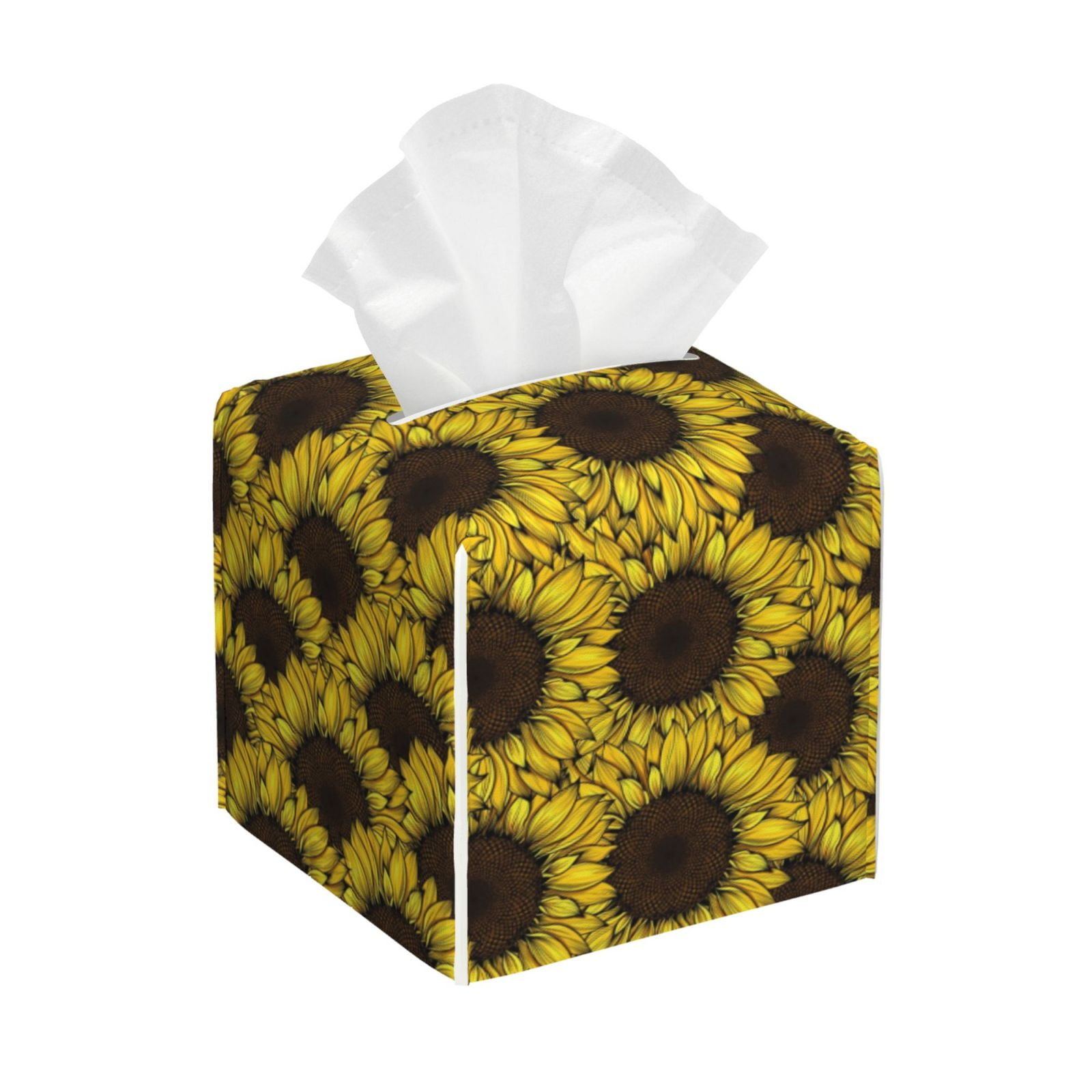 Tissue Box Cover Sunflowers cute Tissues Boxes Holder Organizer ...
