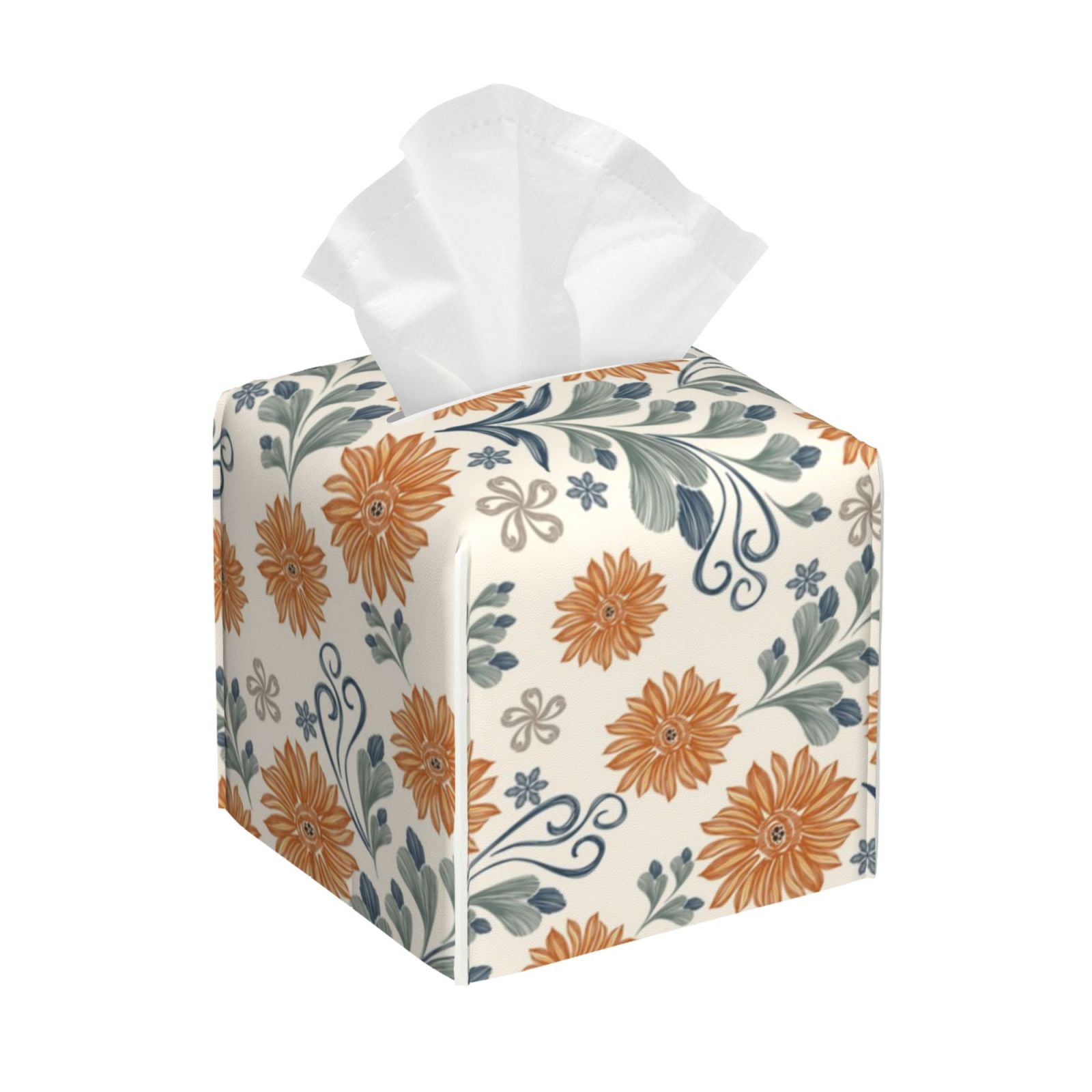 Tissue Box Cover Sunflowers vintage A Tissues Boxes Holder Organizer ...