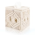 Tissue Box Cover, Tissue Holder with Boho Decor for Bathroom, Bedroom ...