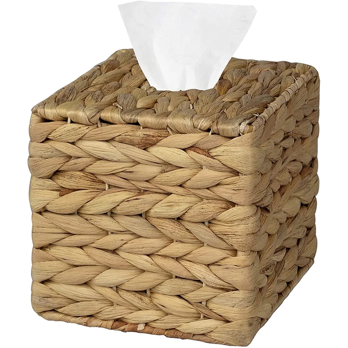 Tissue Box Cover, Tissue Holder, Woven Tissue Cover, Water Hyacinth ...