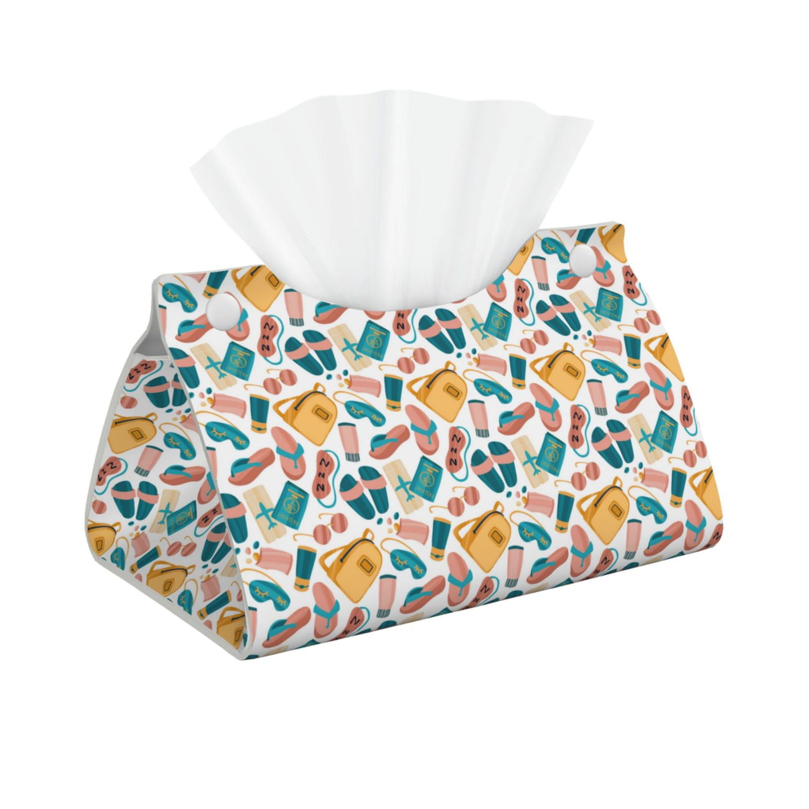 Tissue Box Cover Travel Elements Tissues Boxes Holder Organizer for ...