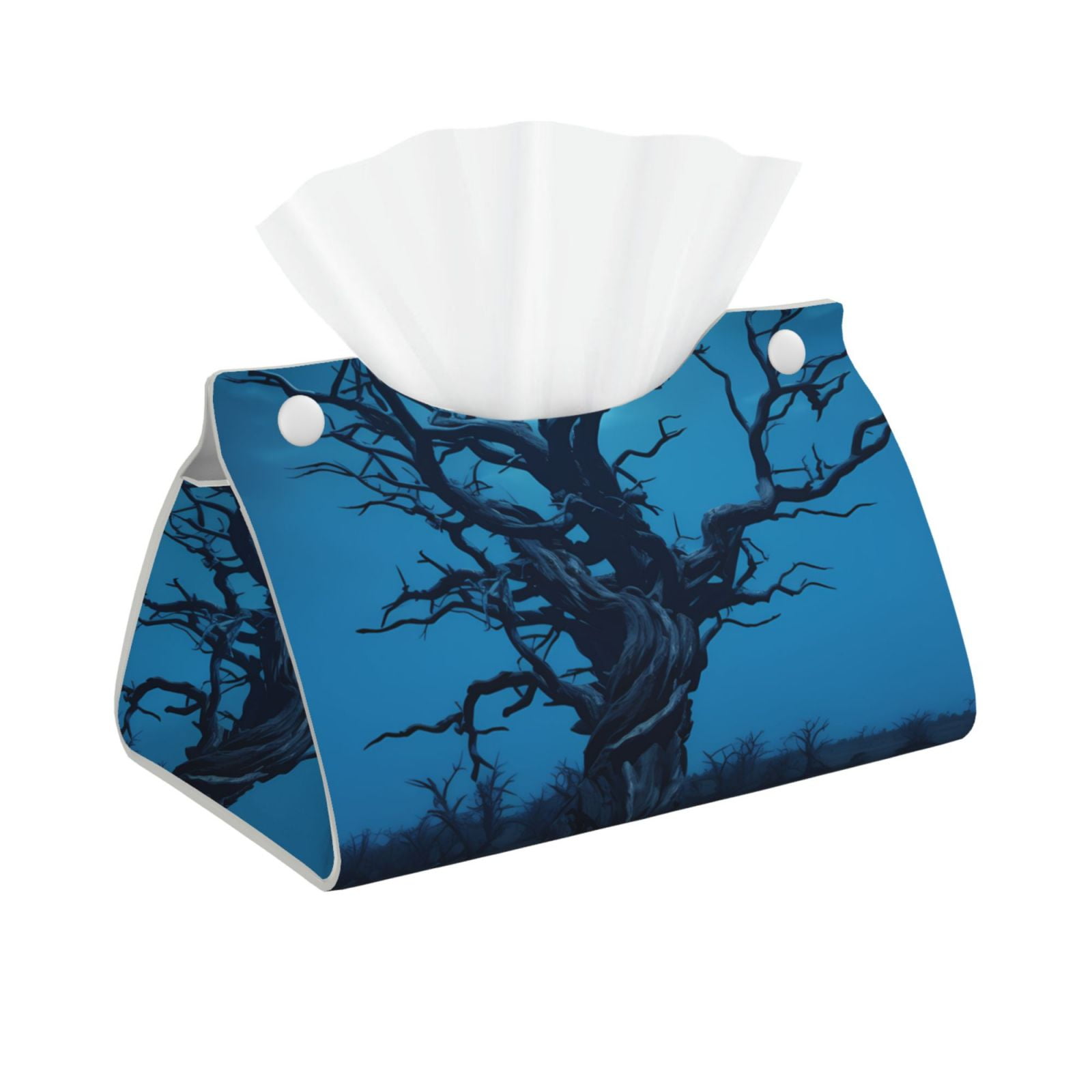 Tissue Box Cover Tree Moon Night Sky Tissues Boxes Holder Organizer for ...