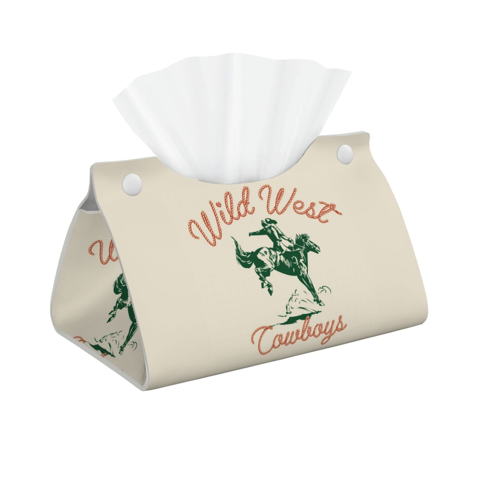 Tissue Box Cover West Cowboys Tissues Boxes Holder Organizer for ...