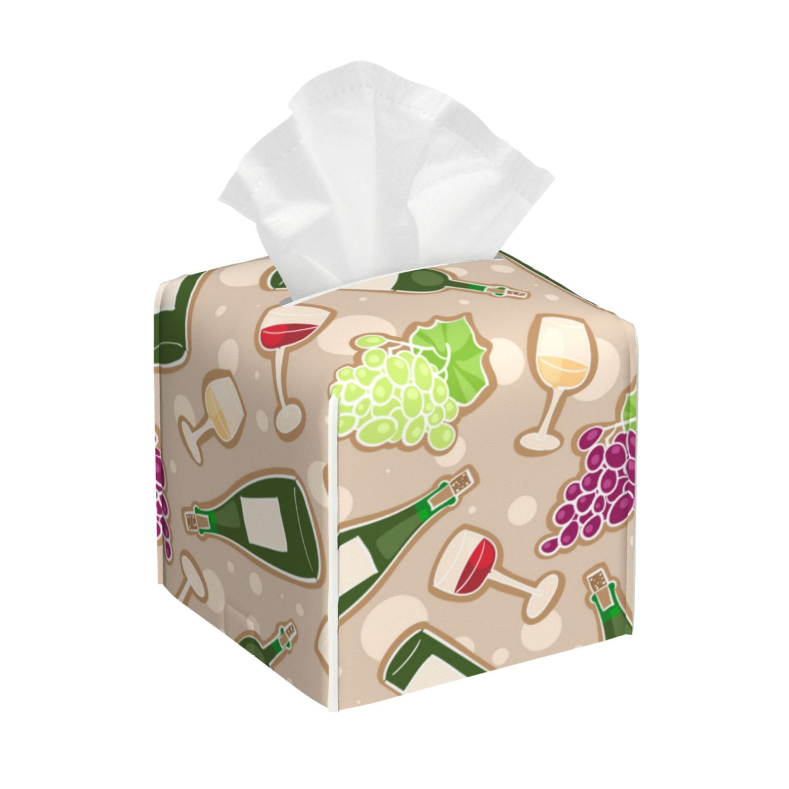Tissue Box Cover Wine Bottle Print No.901 Tissues Boxes Holder ...