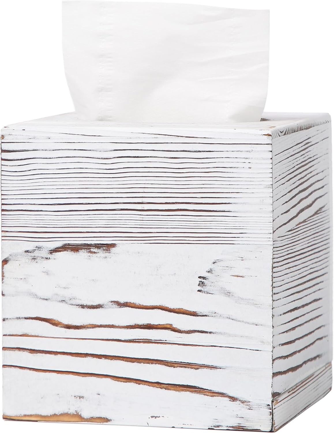 Tissue Box Cover, Wood Tissue Box Cover Square, Farmhouse Tissue Box ...