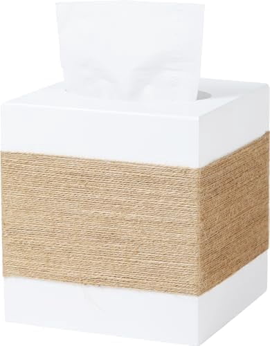Tissue Box Cover, Wood Tissue Box Cover Square, Farmhouse Tissue Box ...