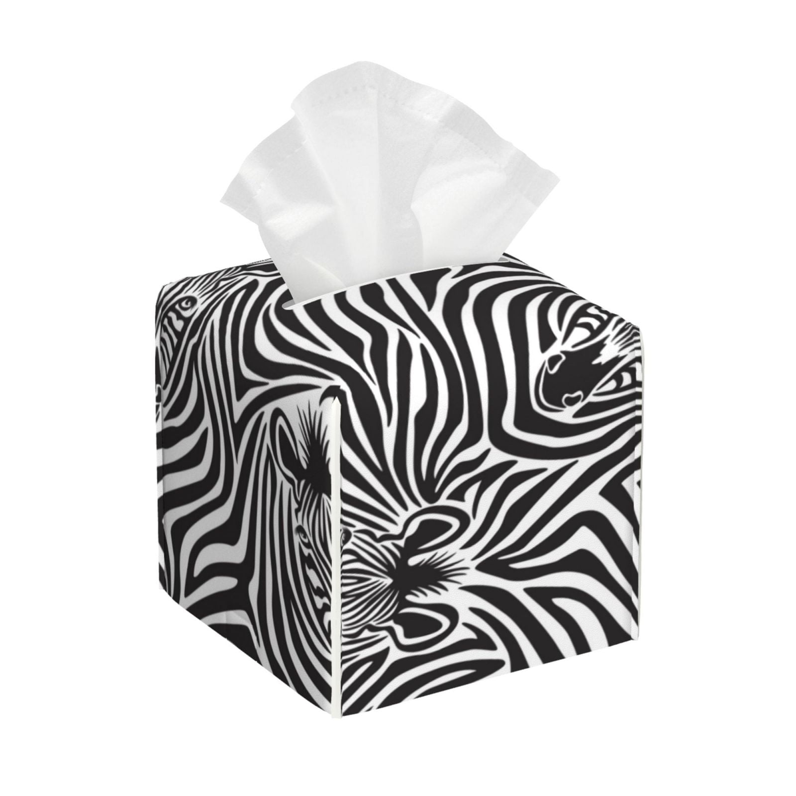 Tissue Box Cover Zebra Couple cute print Tissues Boxes Holder Organizer ...