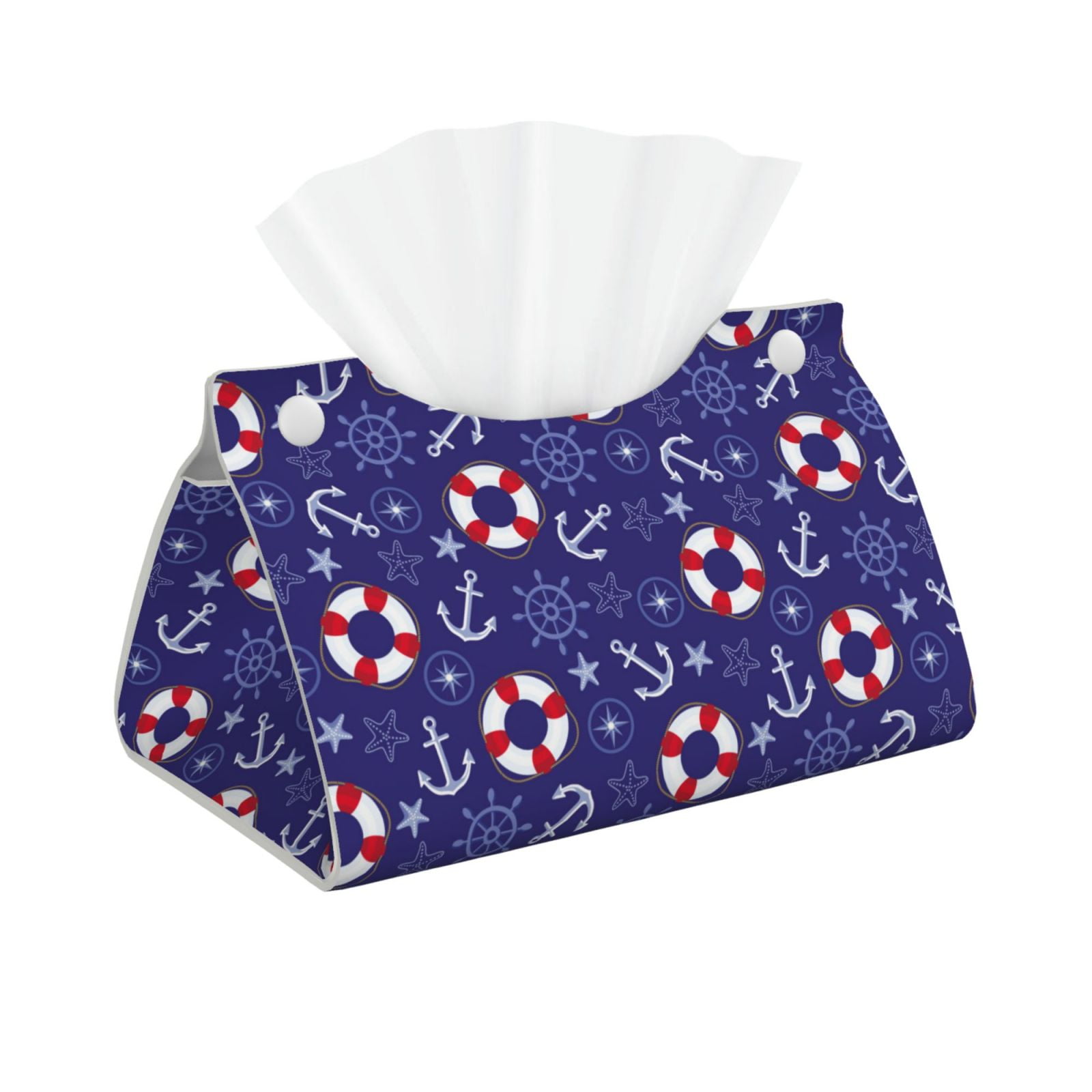 Tissue Box Cover anchor starfish Swim ring Dark Blue Tissues Boxes ...