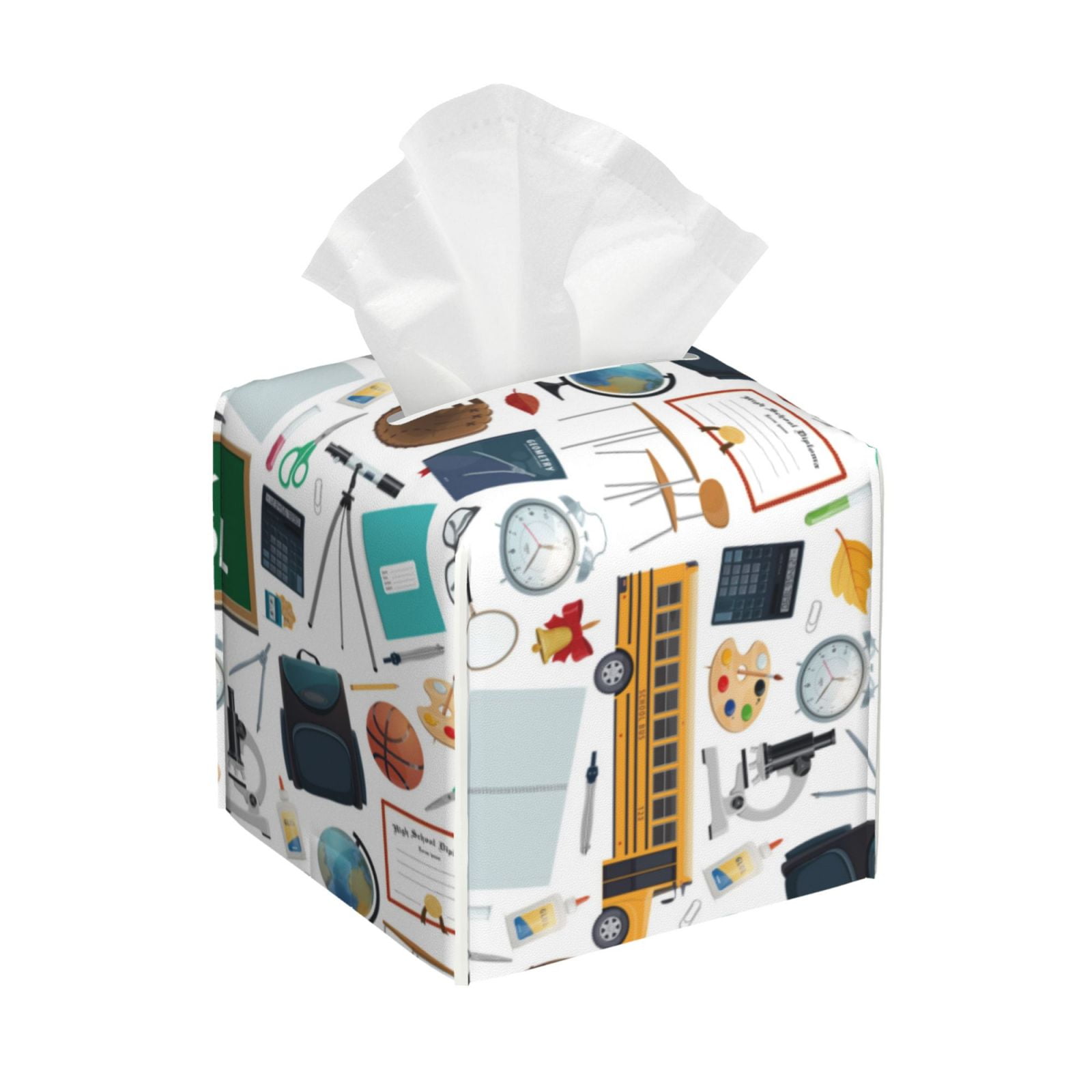 Tissue Box Cover back to school A Tissues Boxes Holder Organizer ...