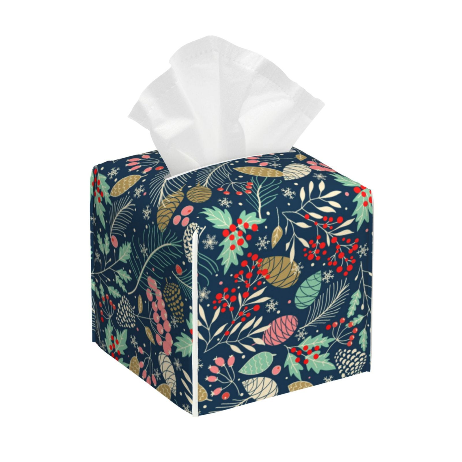 Tissue Box Cover berry Nuts Leaf Tissues Boxes Holder Organizer ...