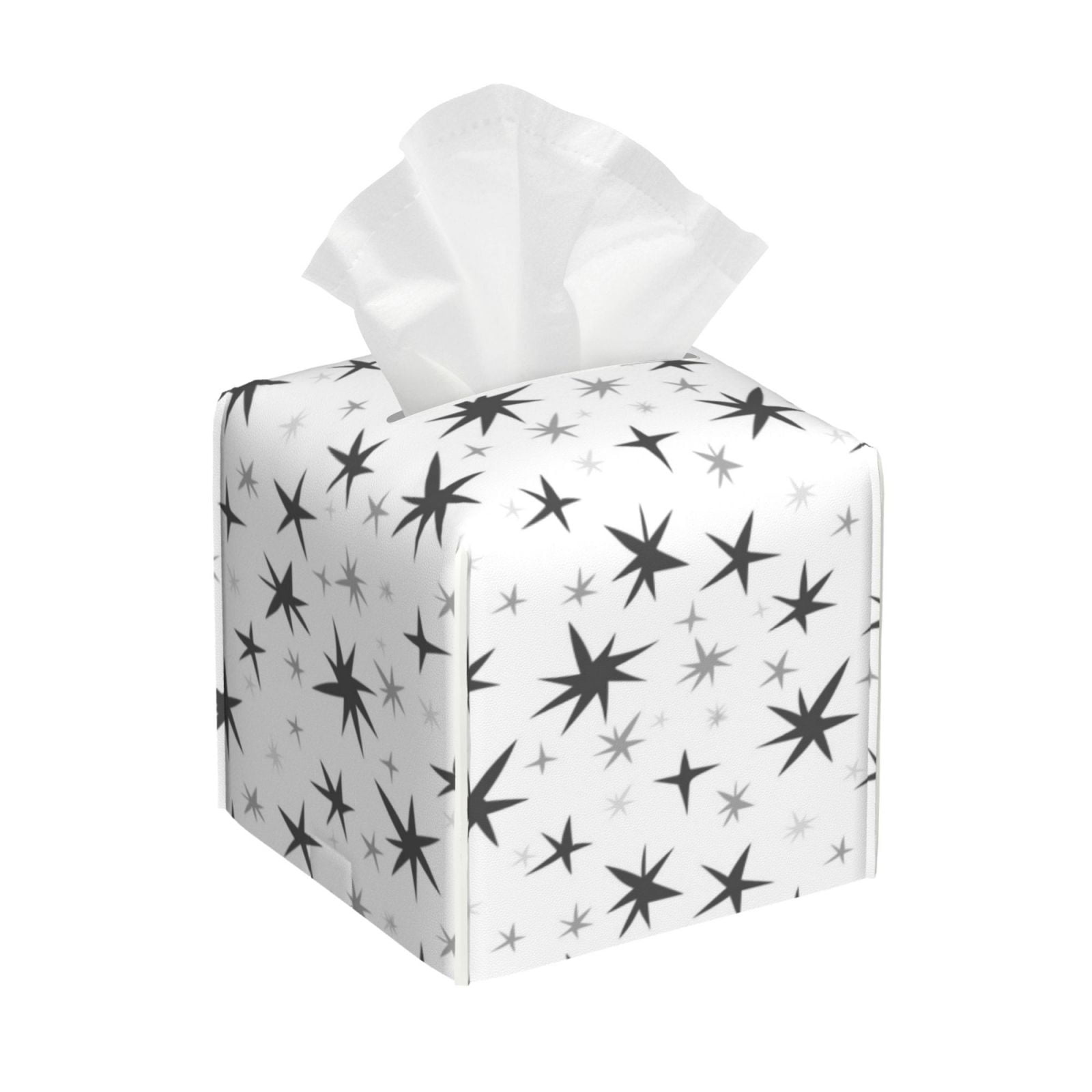 Tissue Box Cover black white star Tissues Boxes Holder Organizer ...