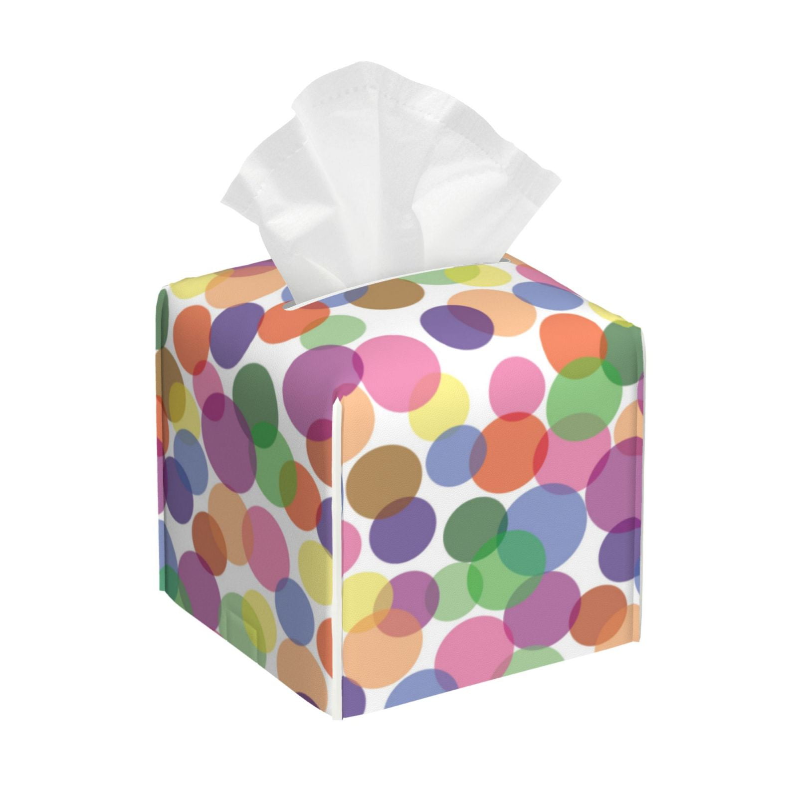 Tissue Box Cover colorful Polka dot cute Tissues Boxes Holder Organizer ...