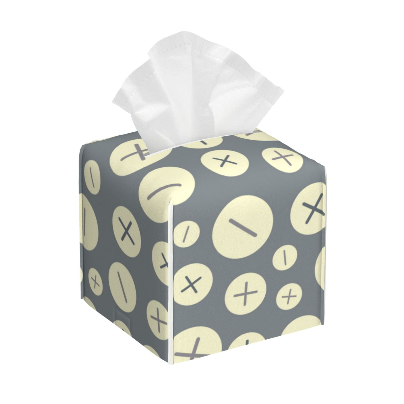 Tissue Box Cover, comical Math Symbol Print Leather Tissue Box Holder ...