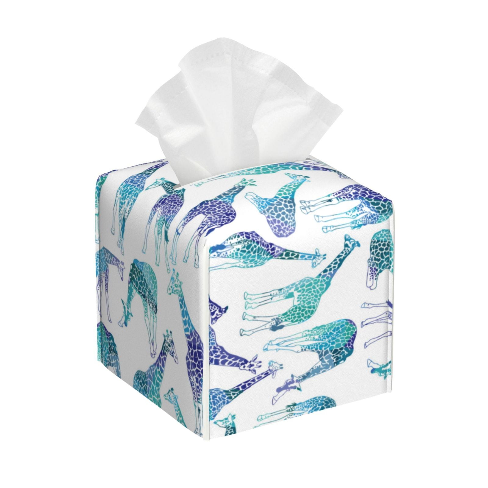 Tissue Box Cover, cool giraffe Leather Tissue Box Holder - Tissue Case ...