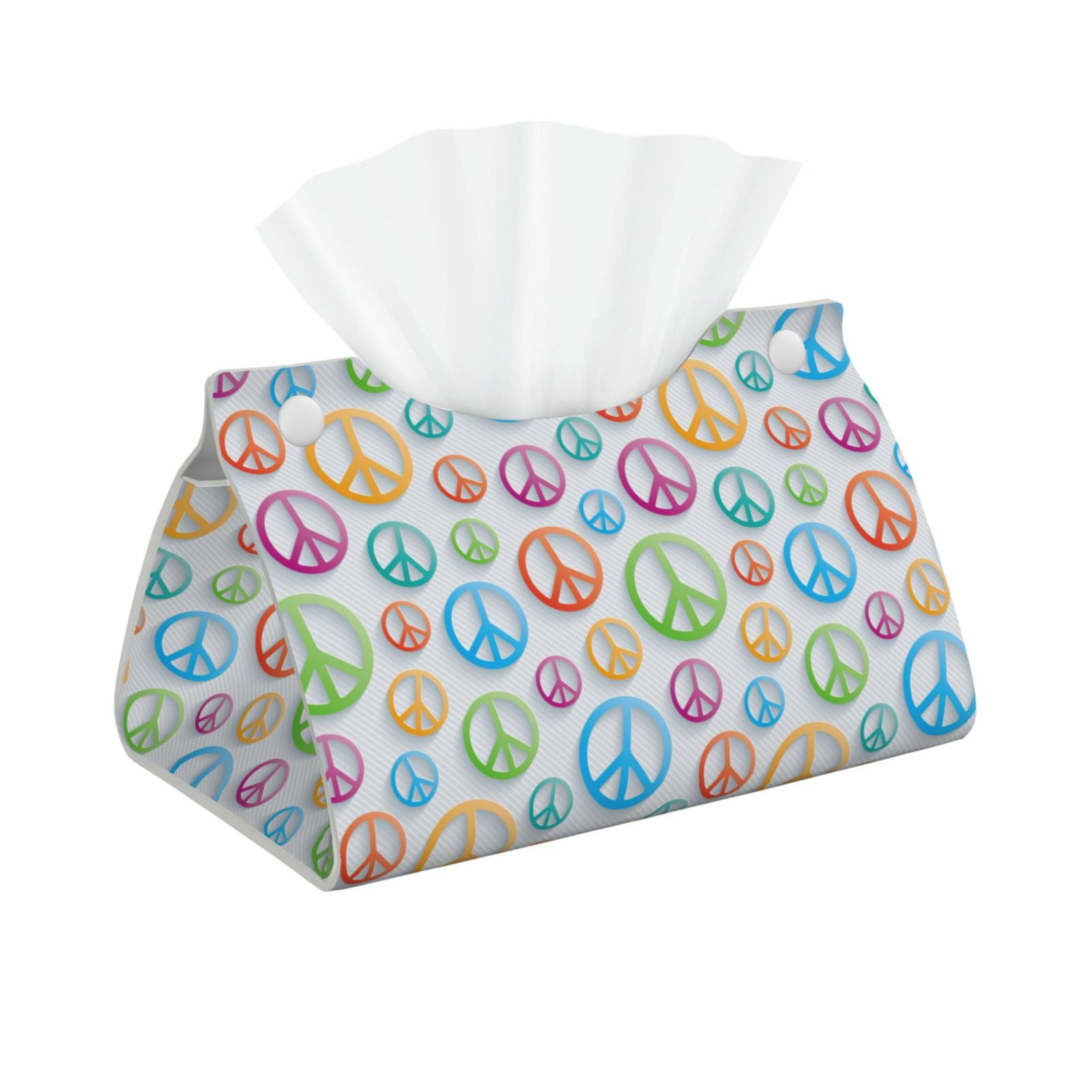 Tissue Box Cover cool peace sign white Tissues Boxes Holder Organizer ...