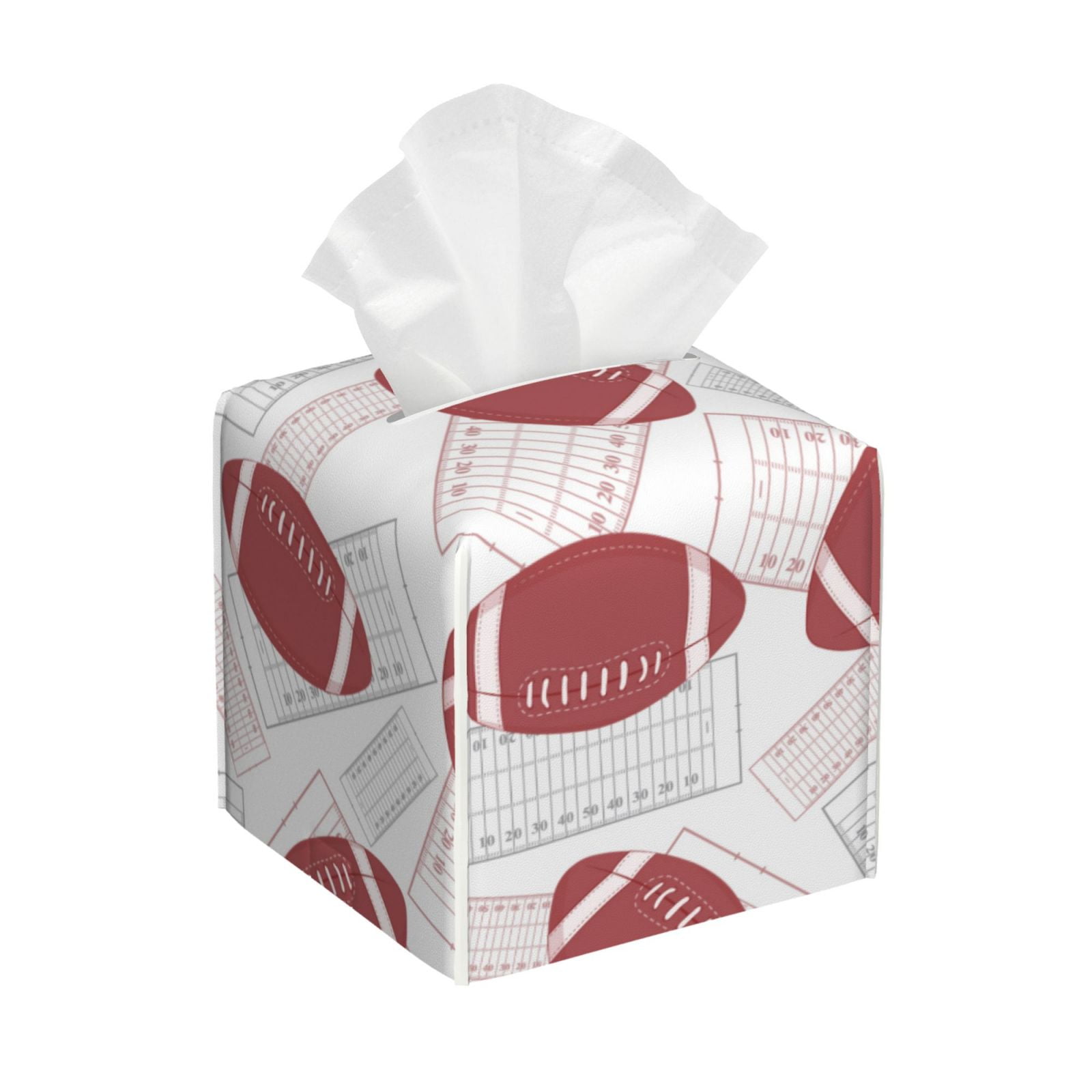 Tissue Box Cover - cute American football field vintage Modern Square ...