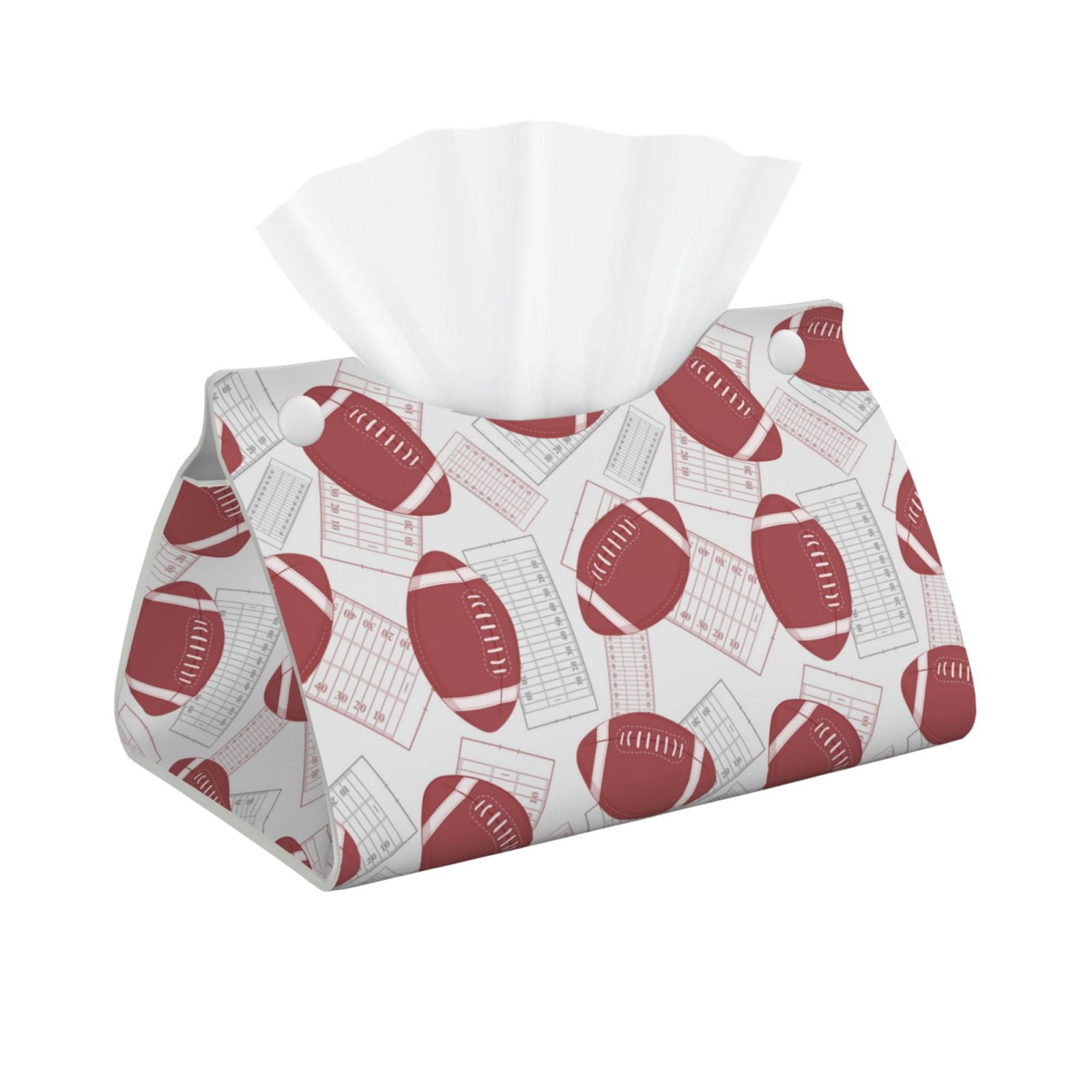 Tissue Box Cover, cute American football field vintage Rectangular ...