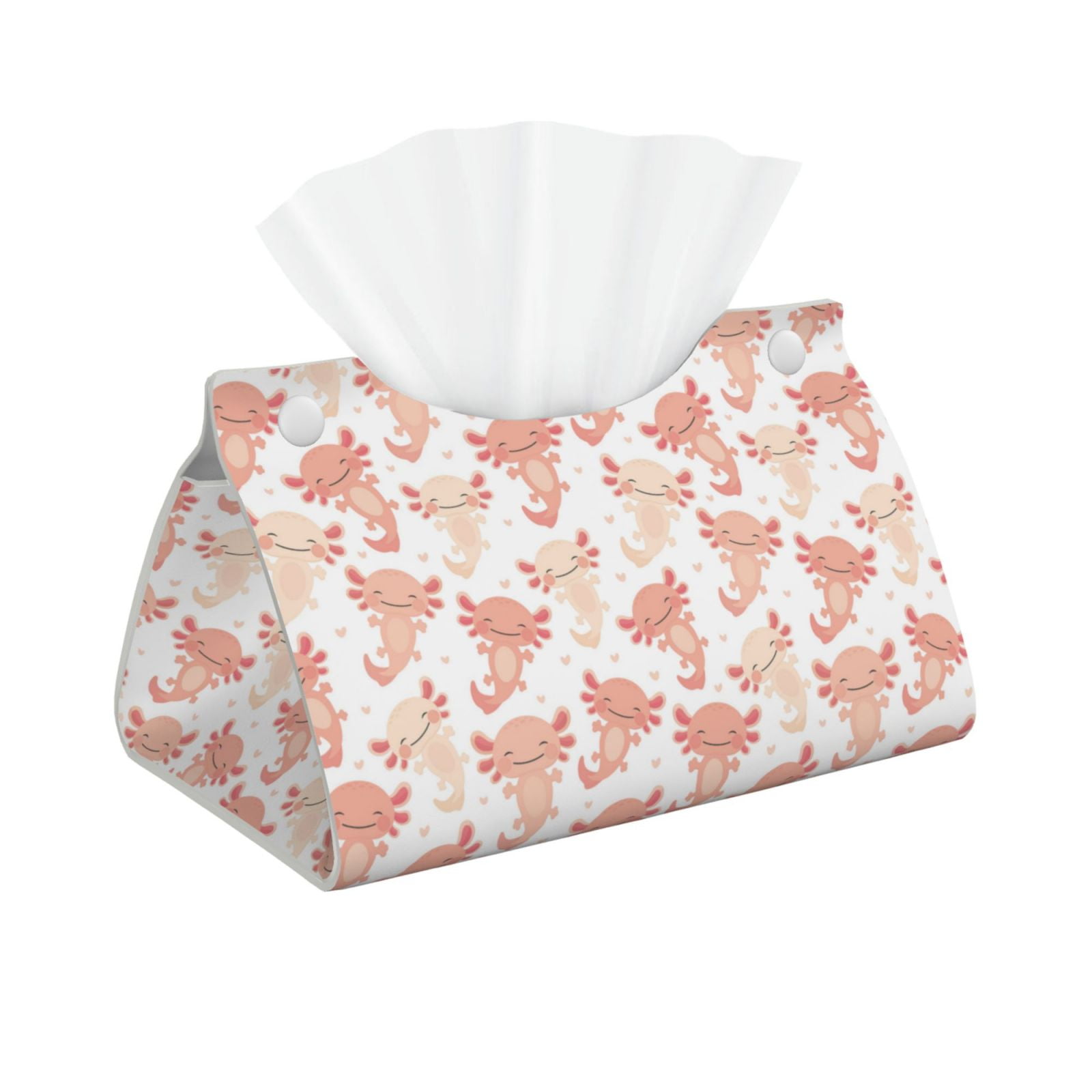 Tissue Box Cover cute kawaii pink axolotl Tissues Boxes Holder ...